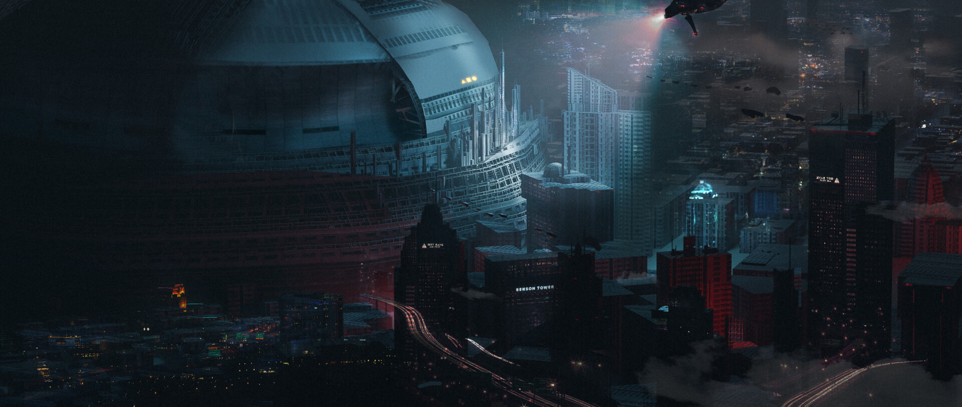 ArtStation - 🔺🟦🟡Dome in Cityscape