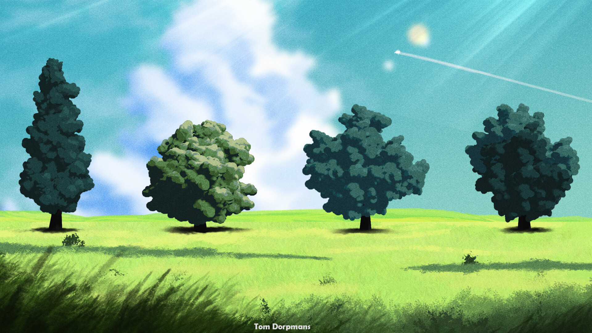 Tom Dorpmans - 3D trees - 2D environment