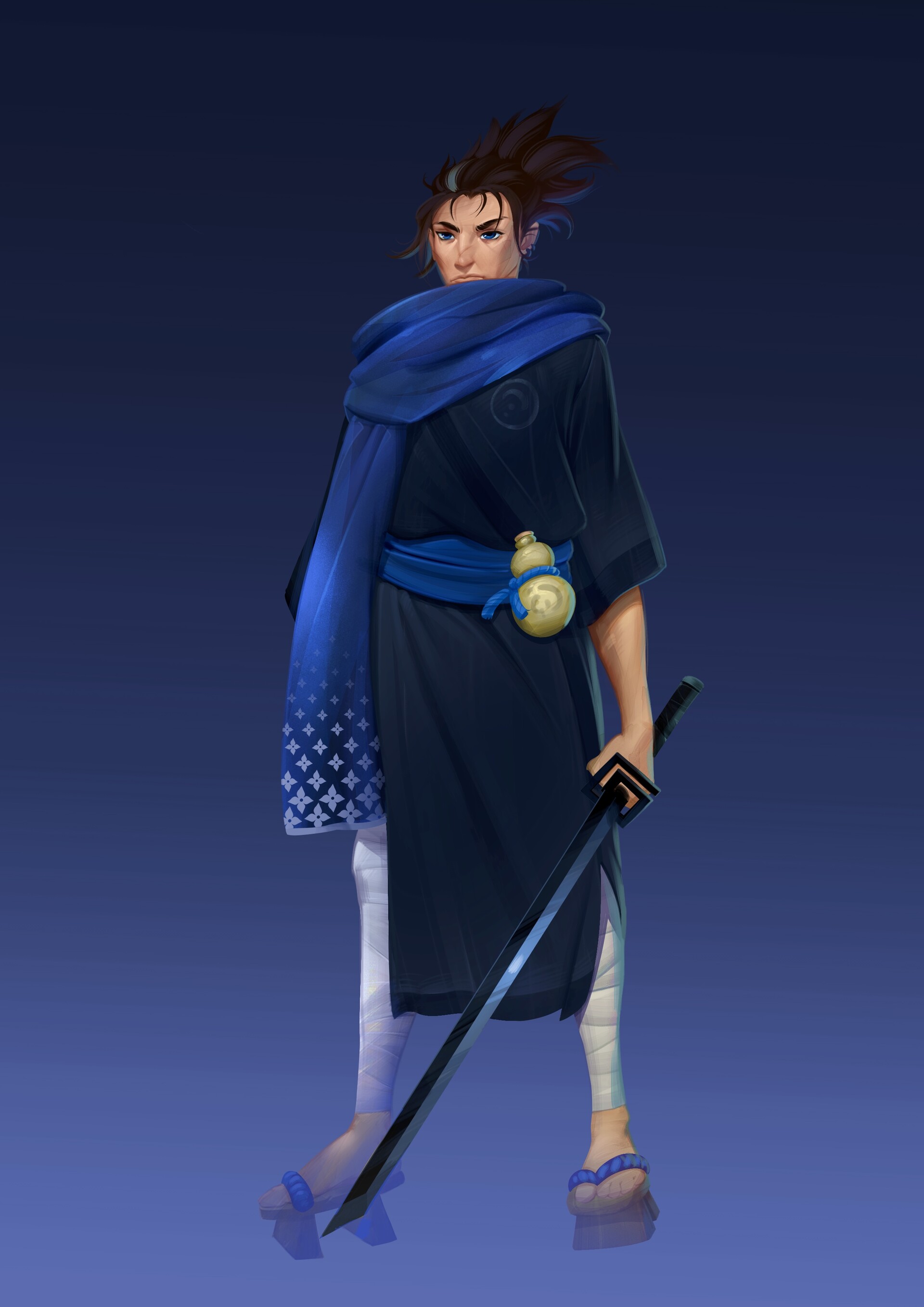 ArtStation - Snow samurai