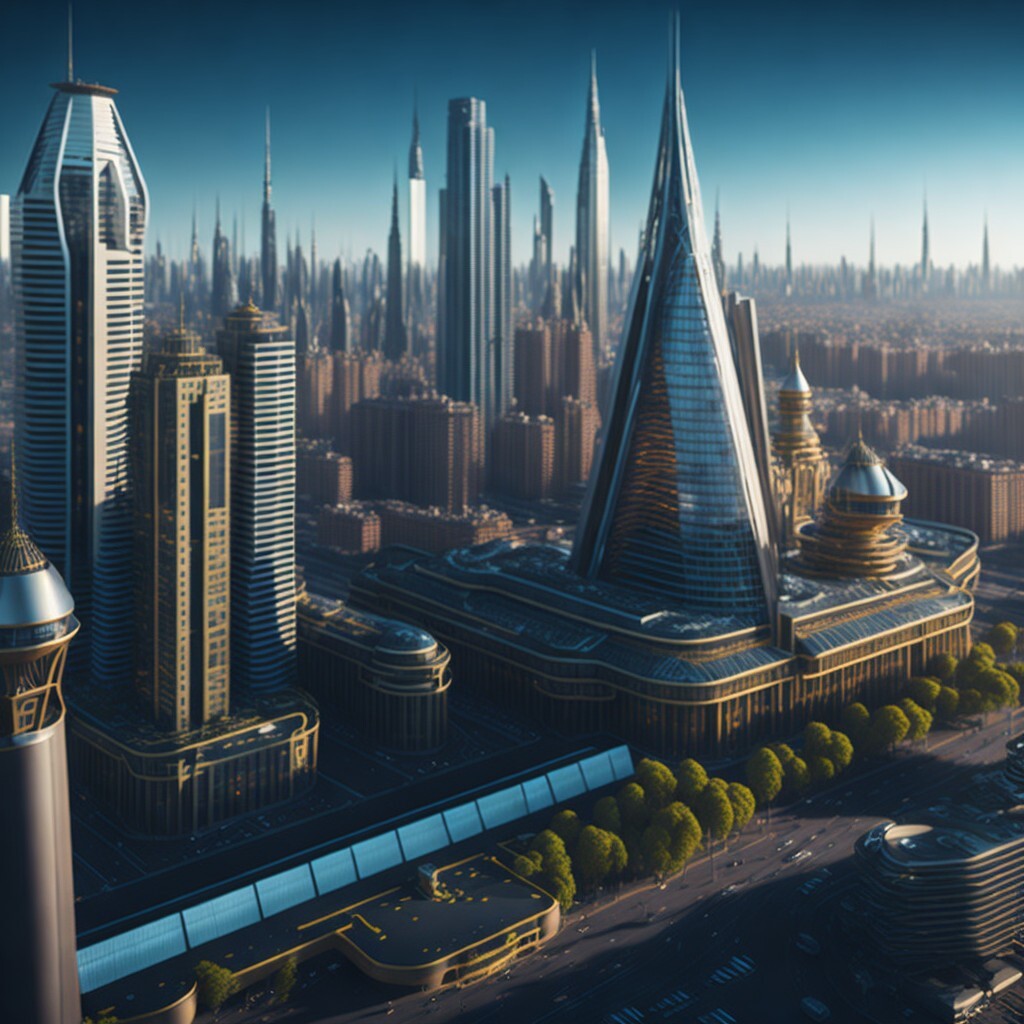ArtStation - Futuristic city Moscow