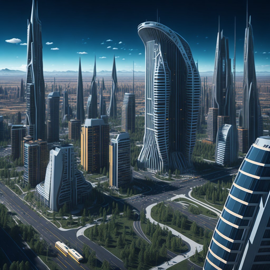 ArtStation - Futuristic city Chelyabinsk