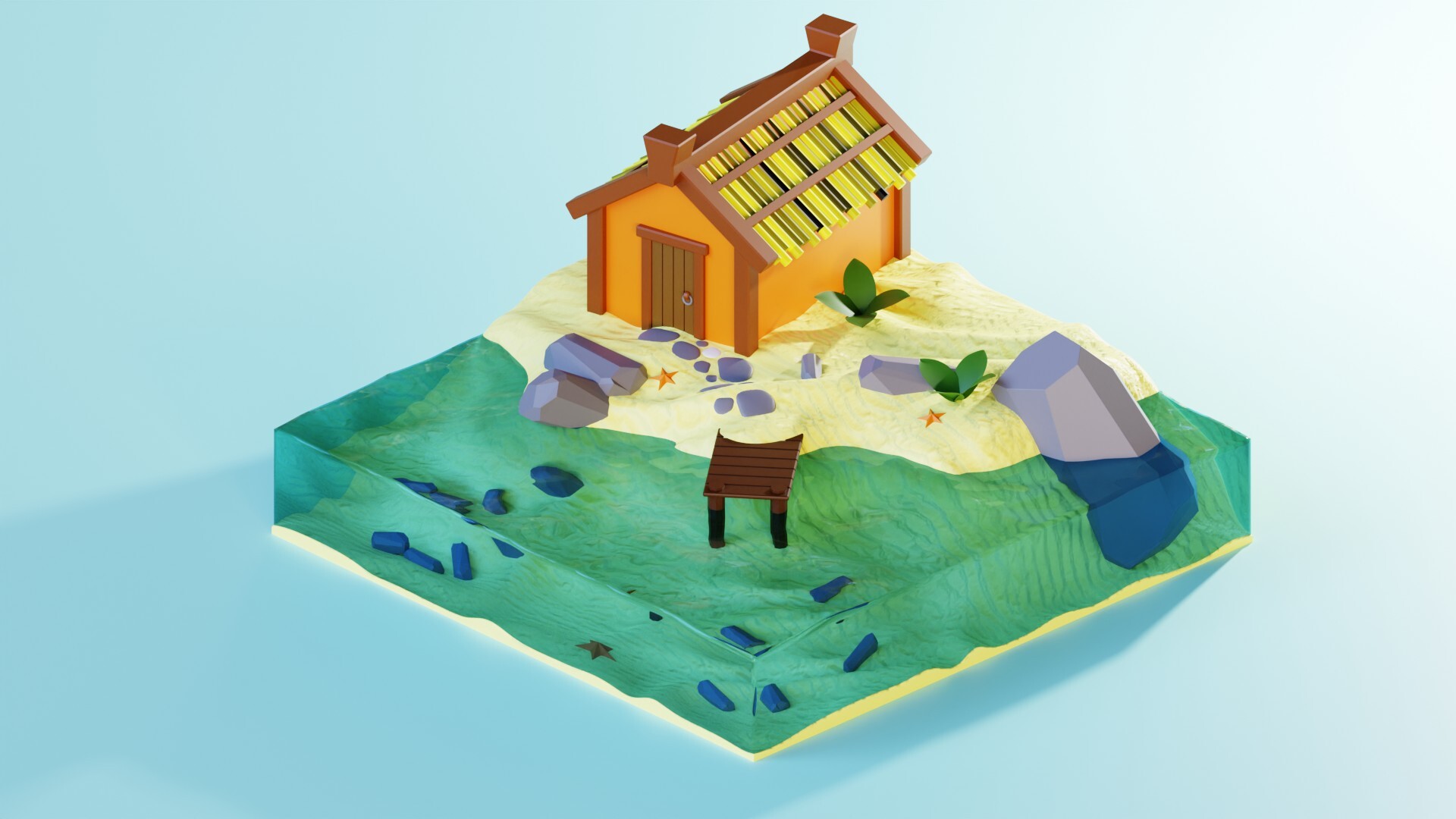 ArtStation - My composition "Beach"