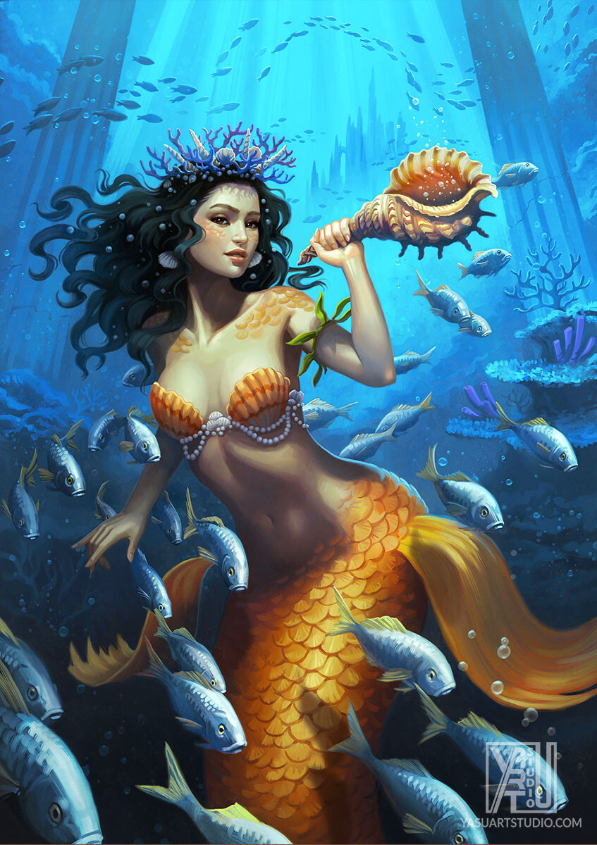 ArtStation - Call of the Conch Shell