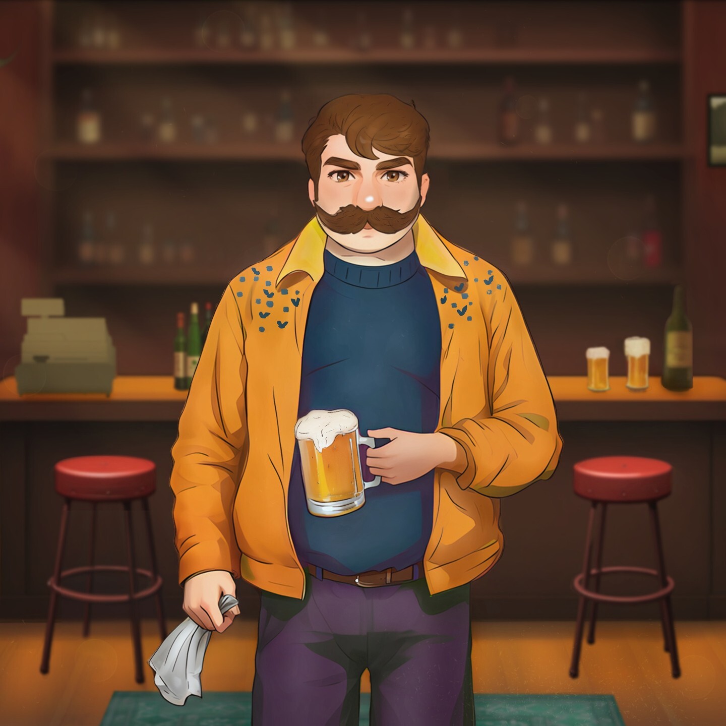 ArtStation - Gus from stardew