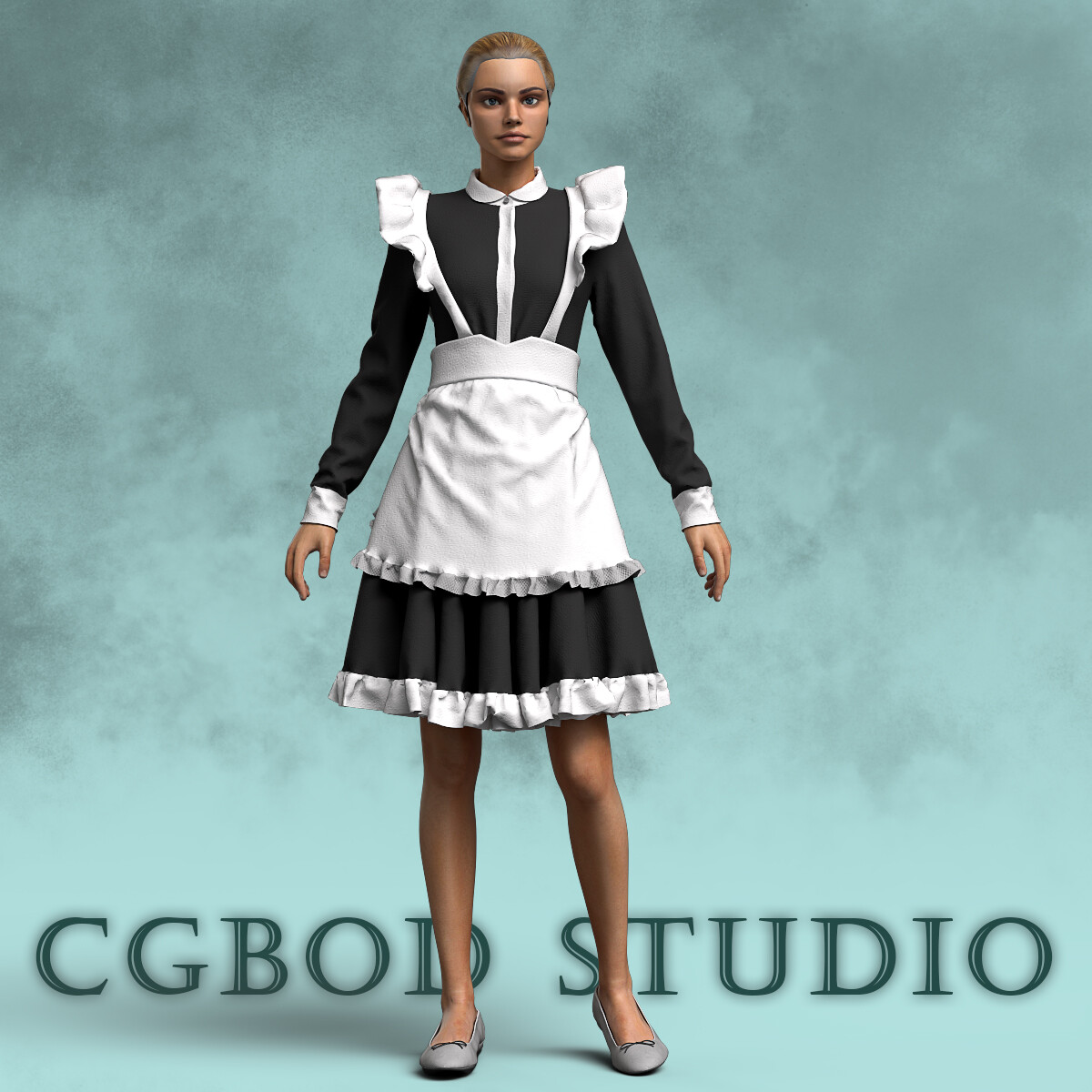 ArtStation - Maid Outfits / Women's Dress / Marvelous Designer