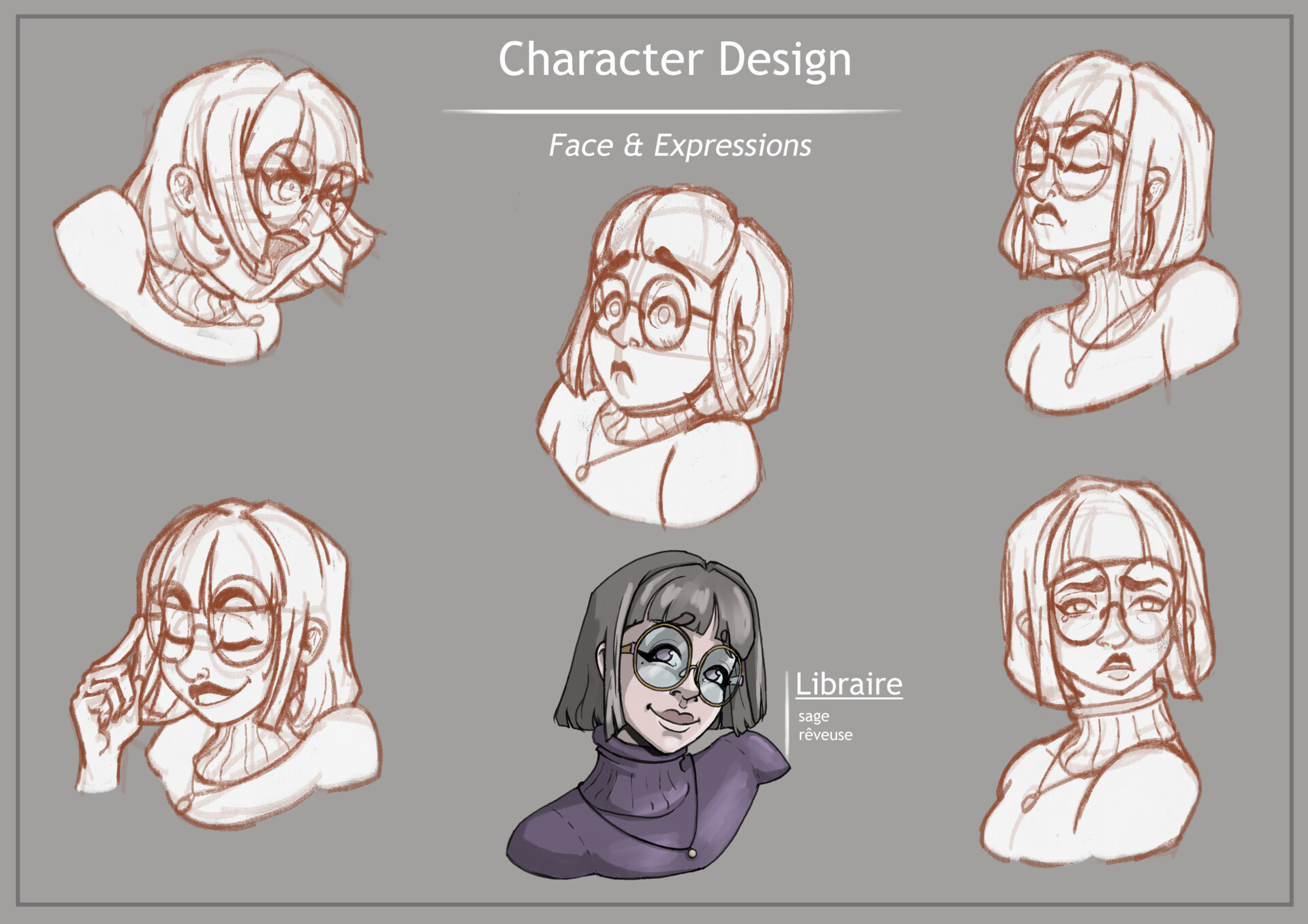 Völva Character Design School Work Part 2 