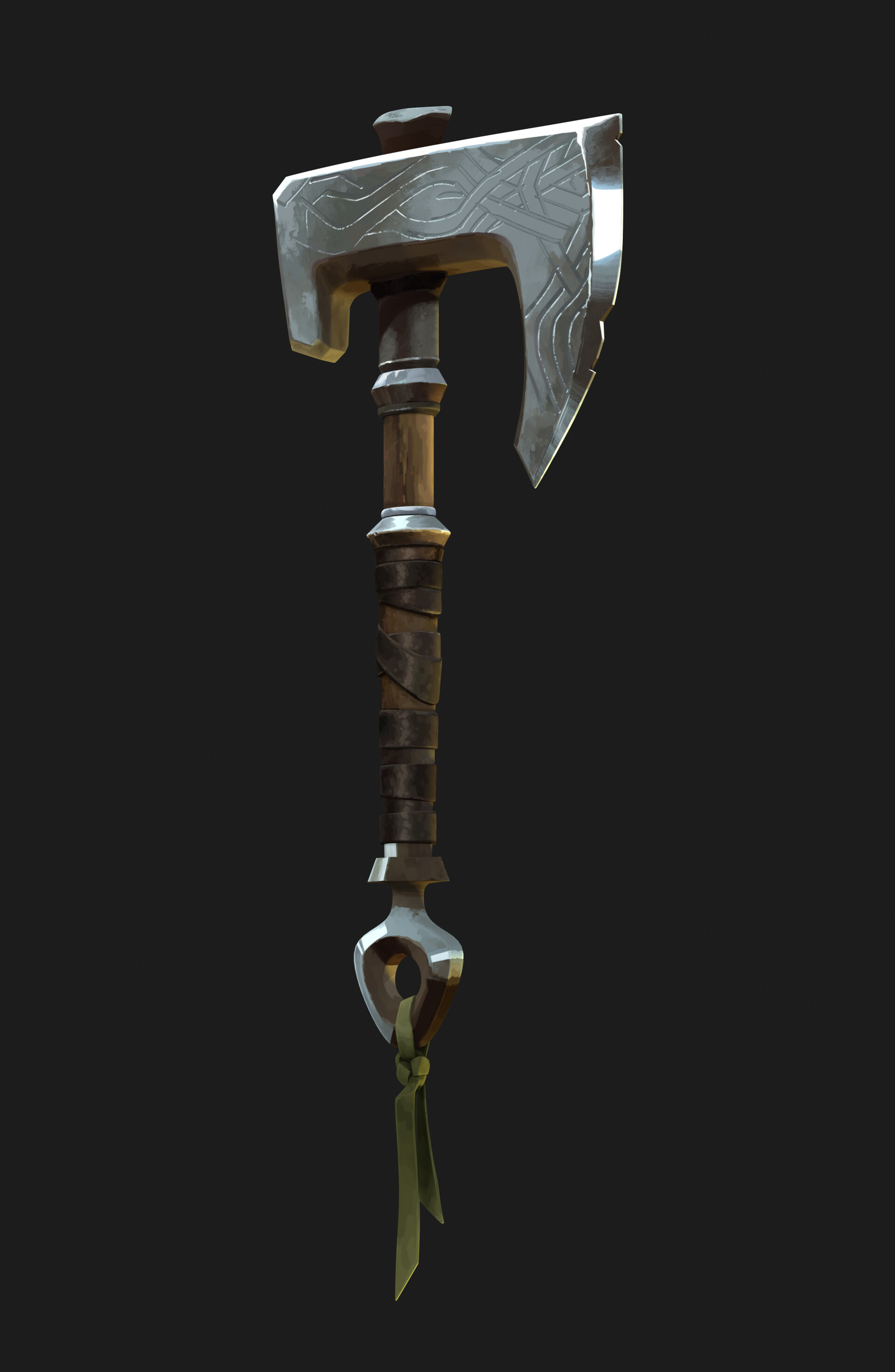 ArtStation - HandPainted Axe - Acrane Style