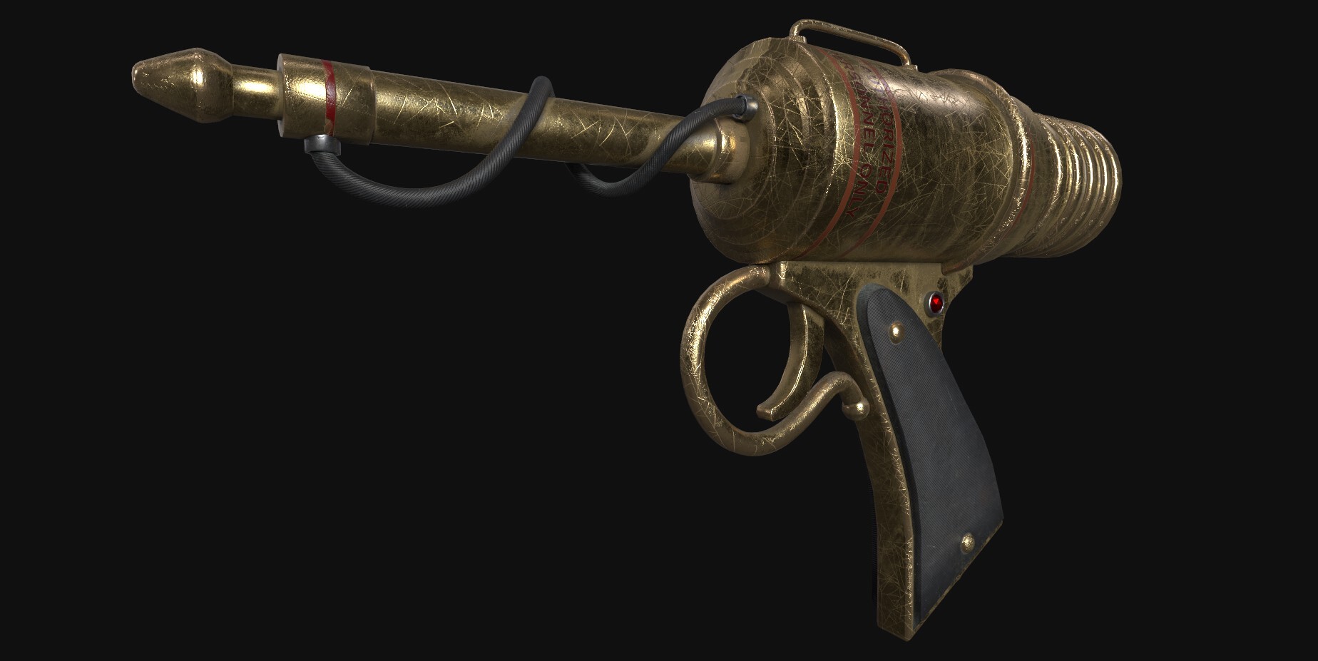 ArtStation - Bronze ray gun