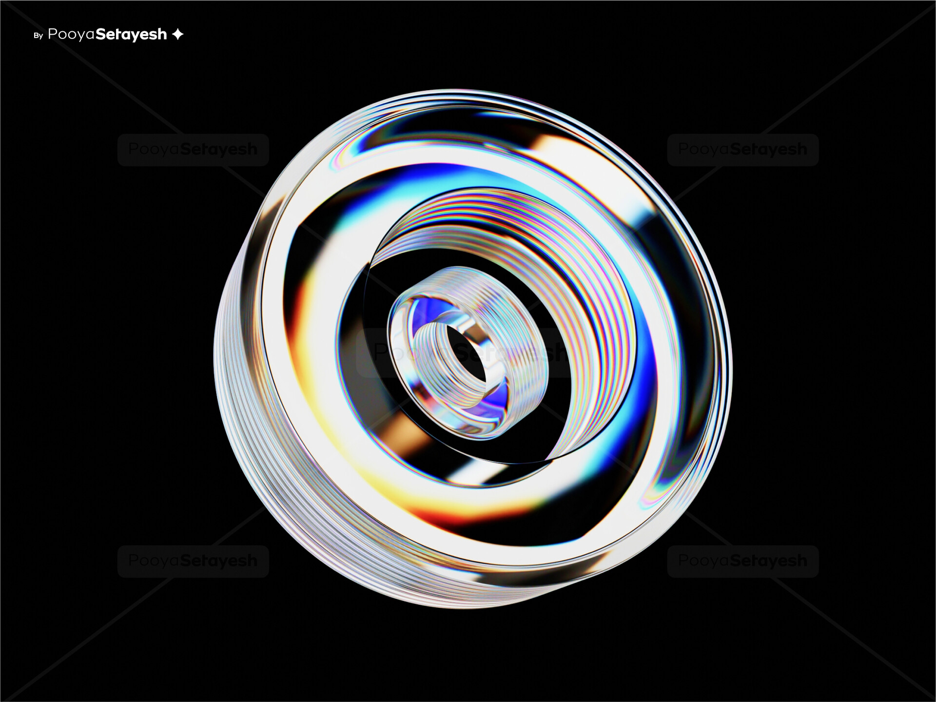 ArtStation - Colorful Glass Reflect