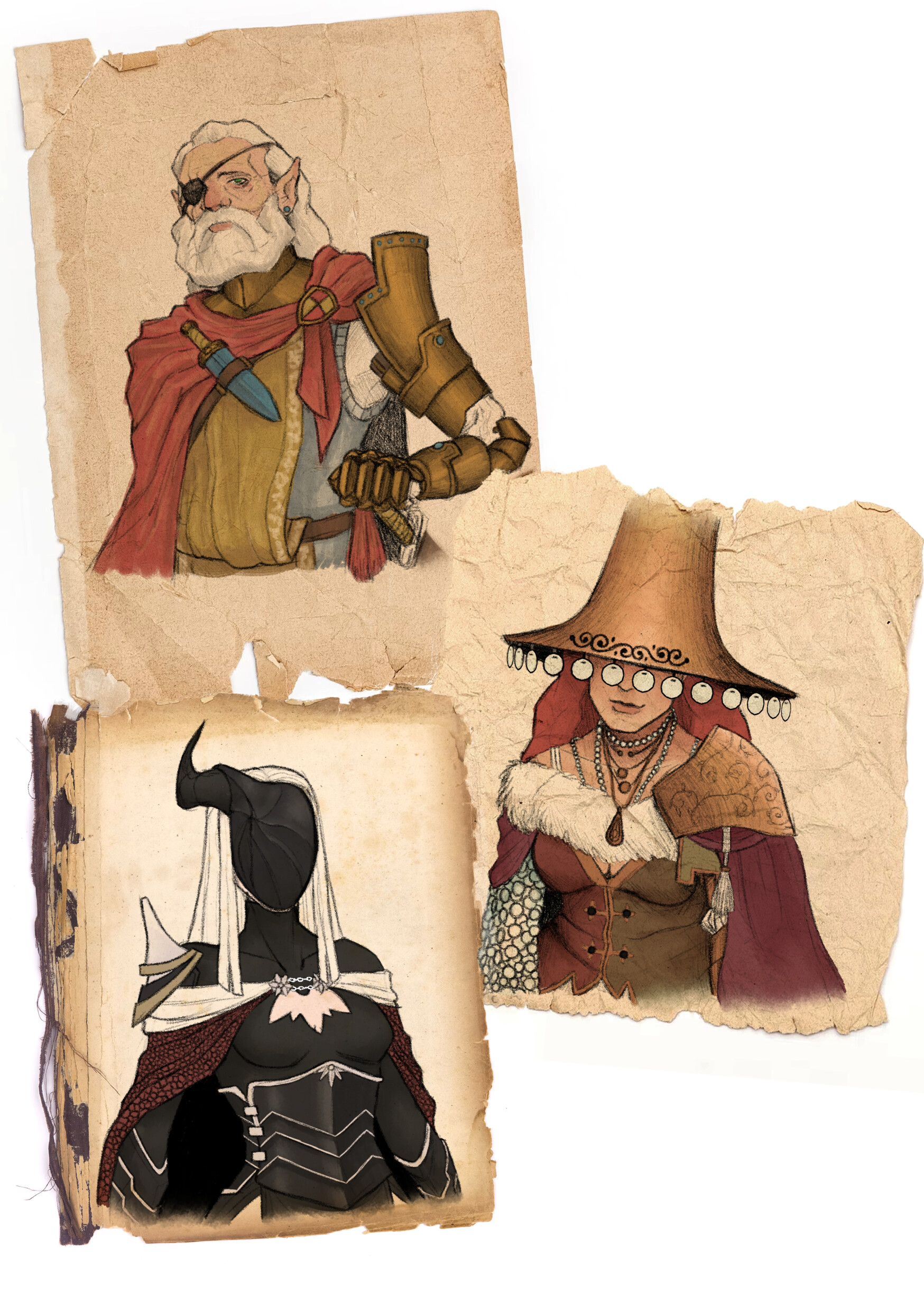 ArtStation - Character Busts- Byram, Áine and Tamzyn