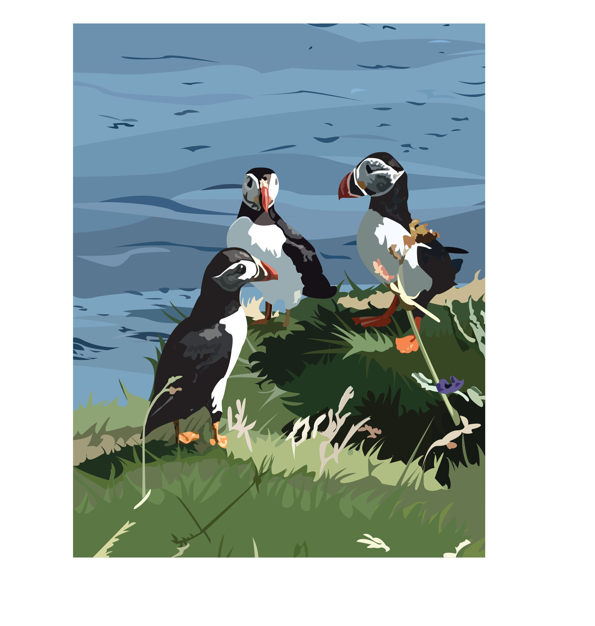 ArtStation - Staffa Puffins