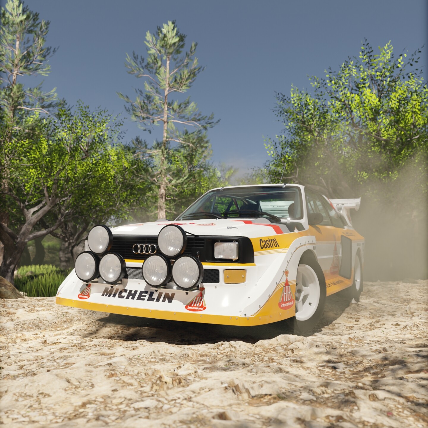 ArtStation - Audi Quattro S1 Rally Loop Animation