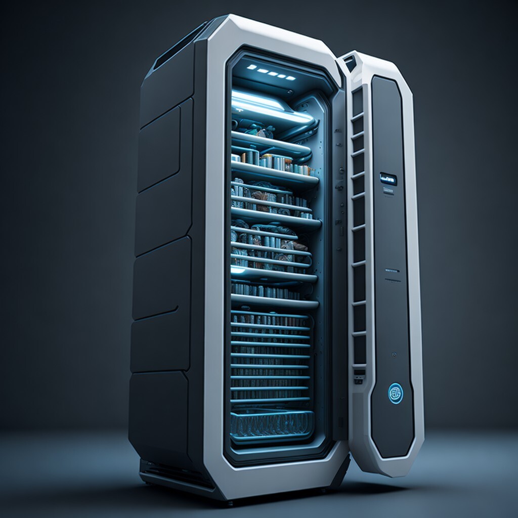 ArtStation - Futuristic fridge