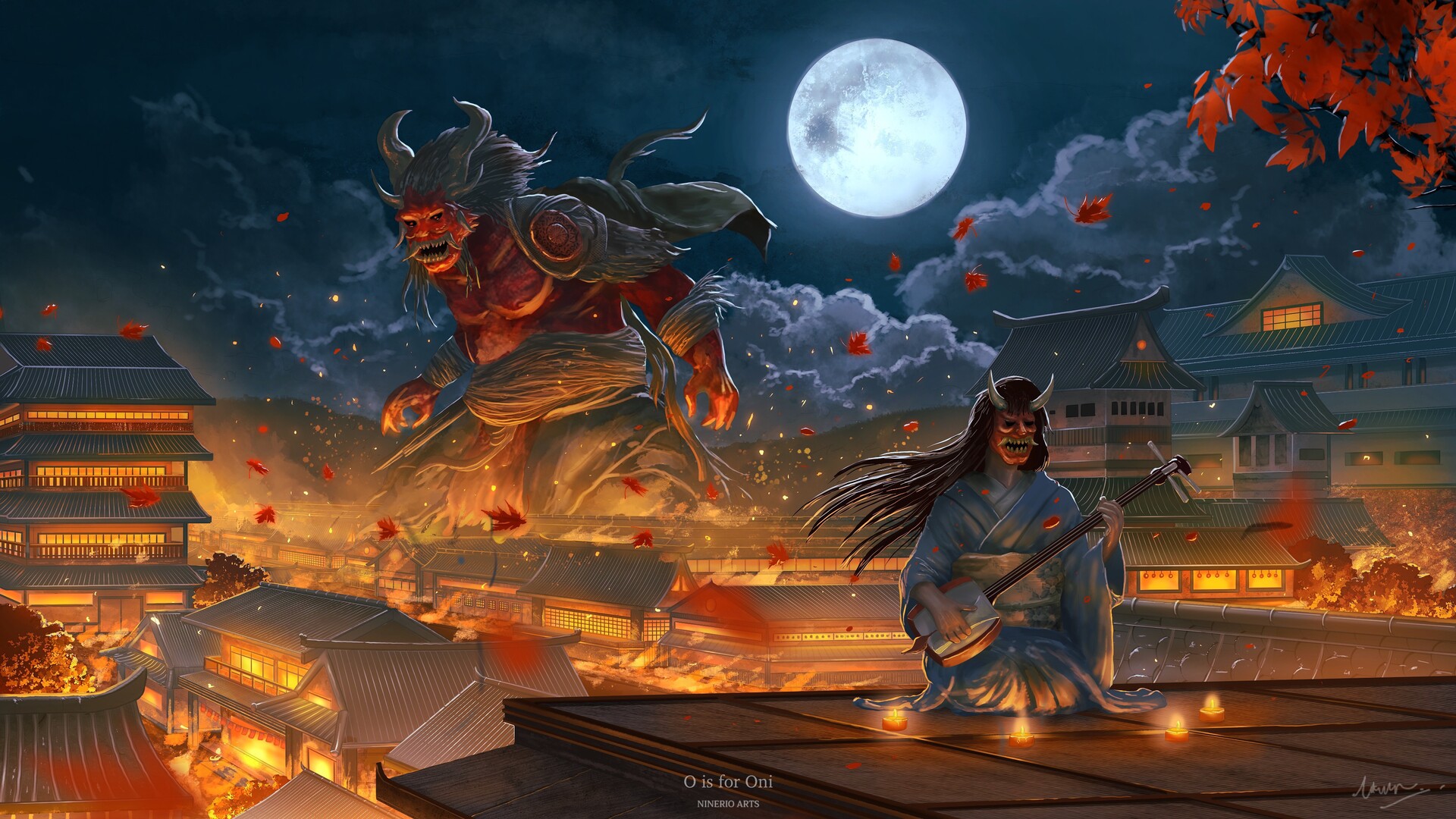 ArtStation - O is for Oni, 'Song of Onimusha'