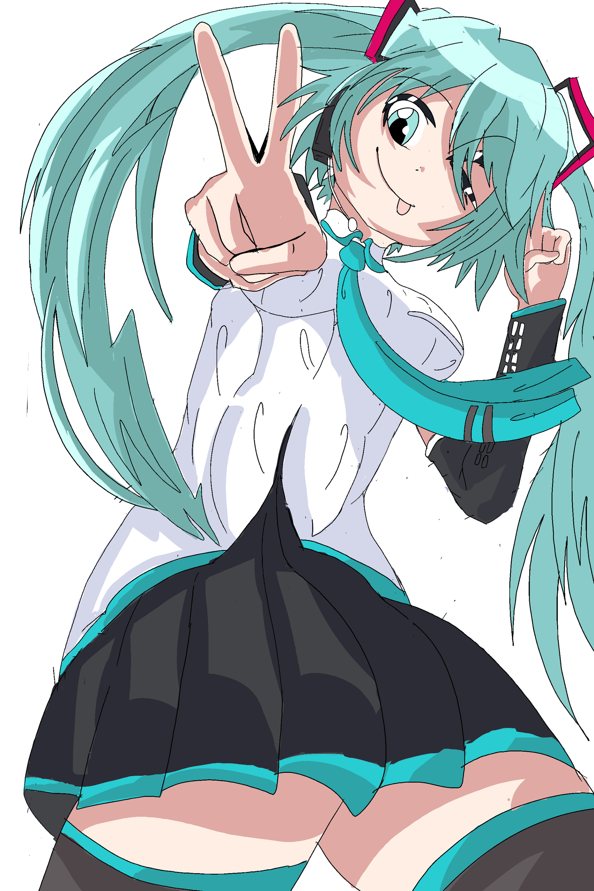 ArtStation - Hatsume Miku Dancing (Prospective Illustration)