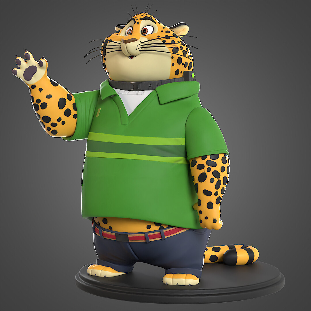 ArtStation - Clawhauser for printing