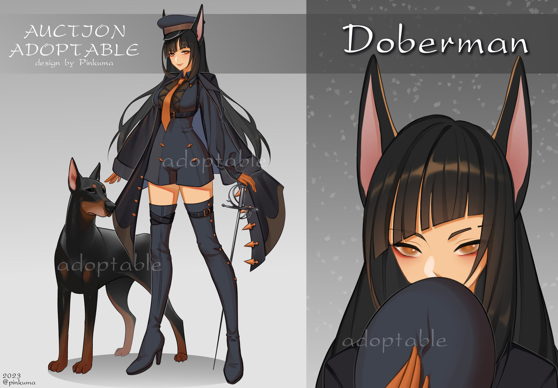 ArtStation - Doberman adoptable