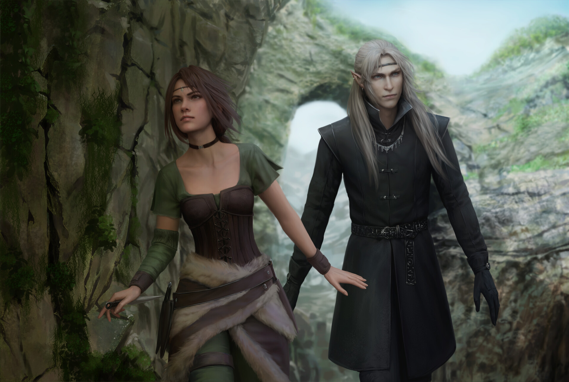 ArtStation - elf and human