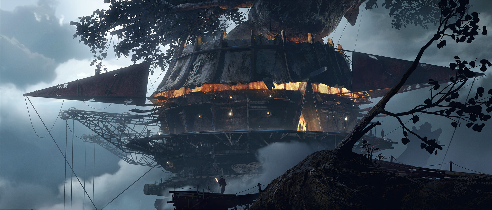 ArtStation - Tree settlement concept | scene 03