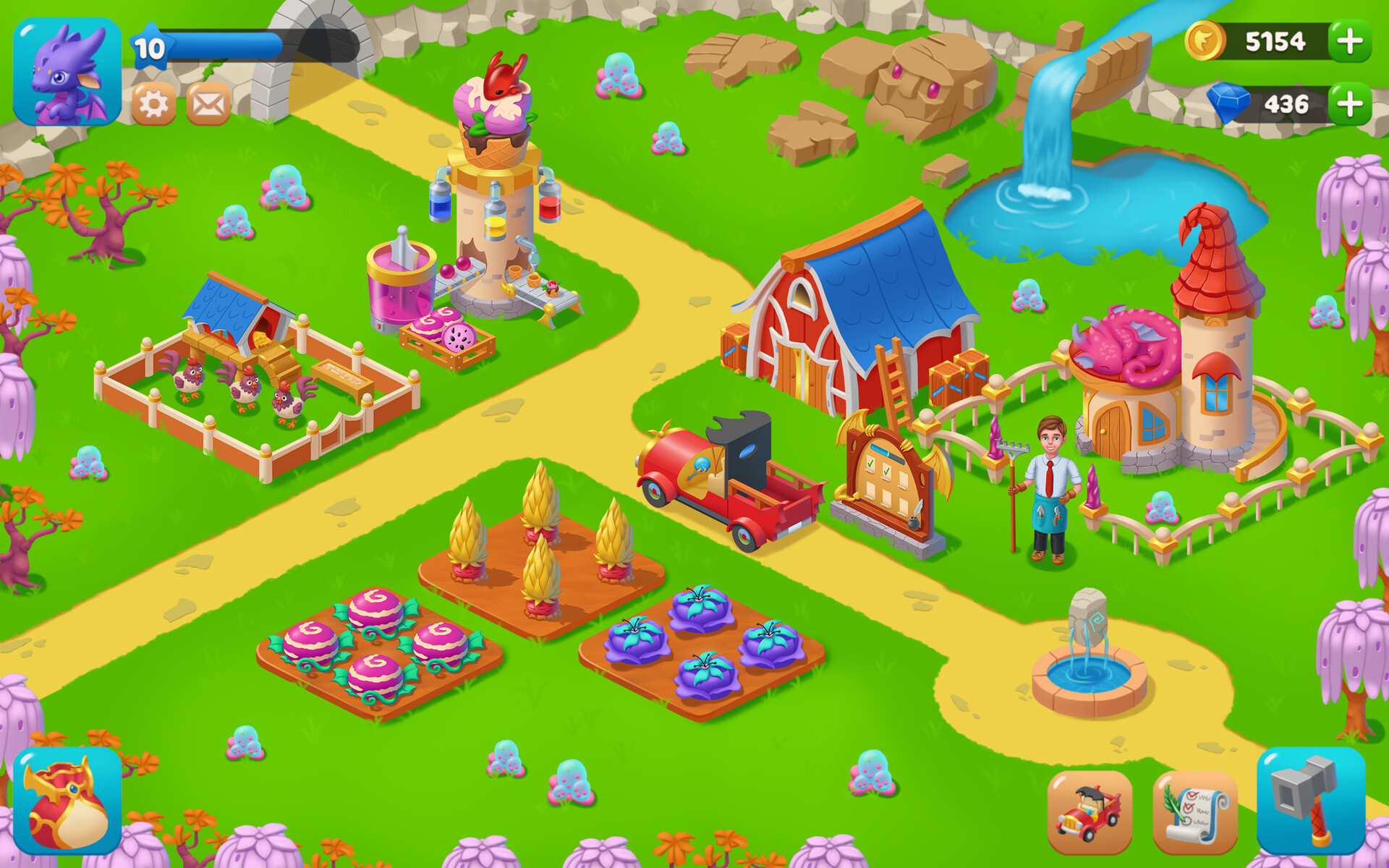 ArtStation - Dragon magic farm