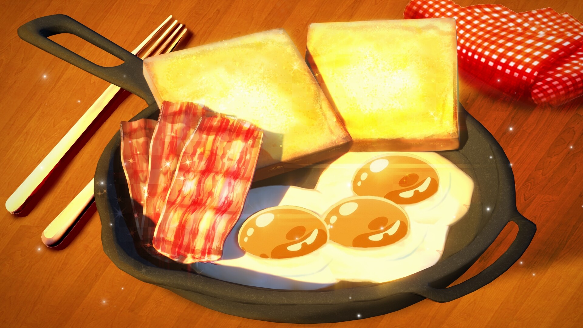ArtStation - Stylized 3D Practise - Breakfast