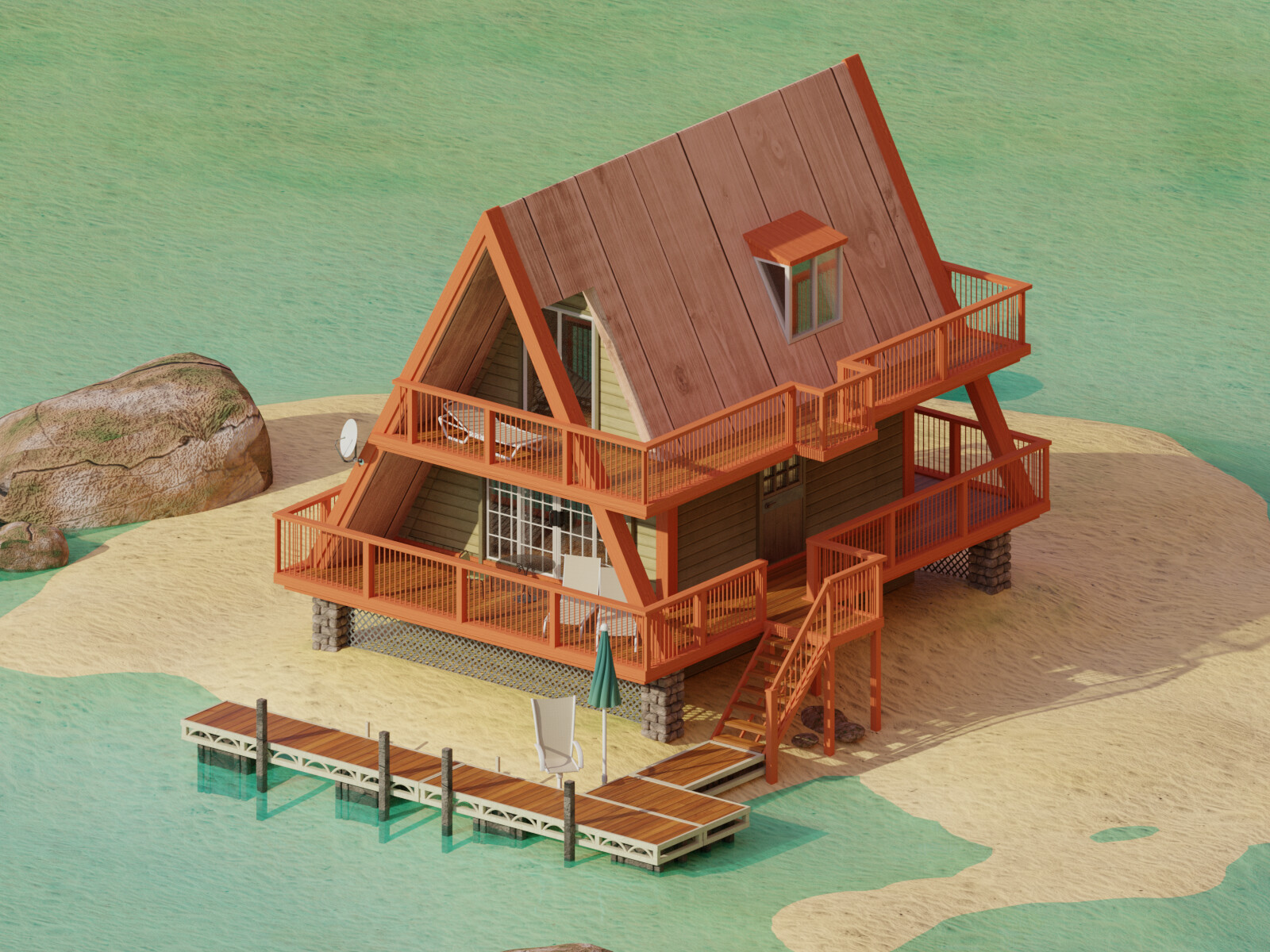 ArtStation - Beach House