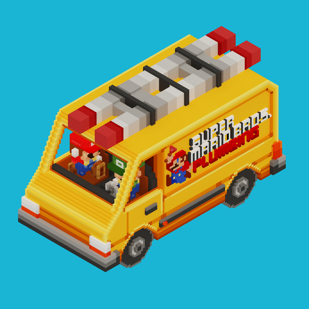 AlfzMyle - Super Mario Bros Movie - Mario and Luigi Plumbing Van ...