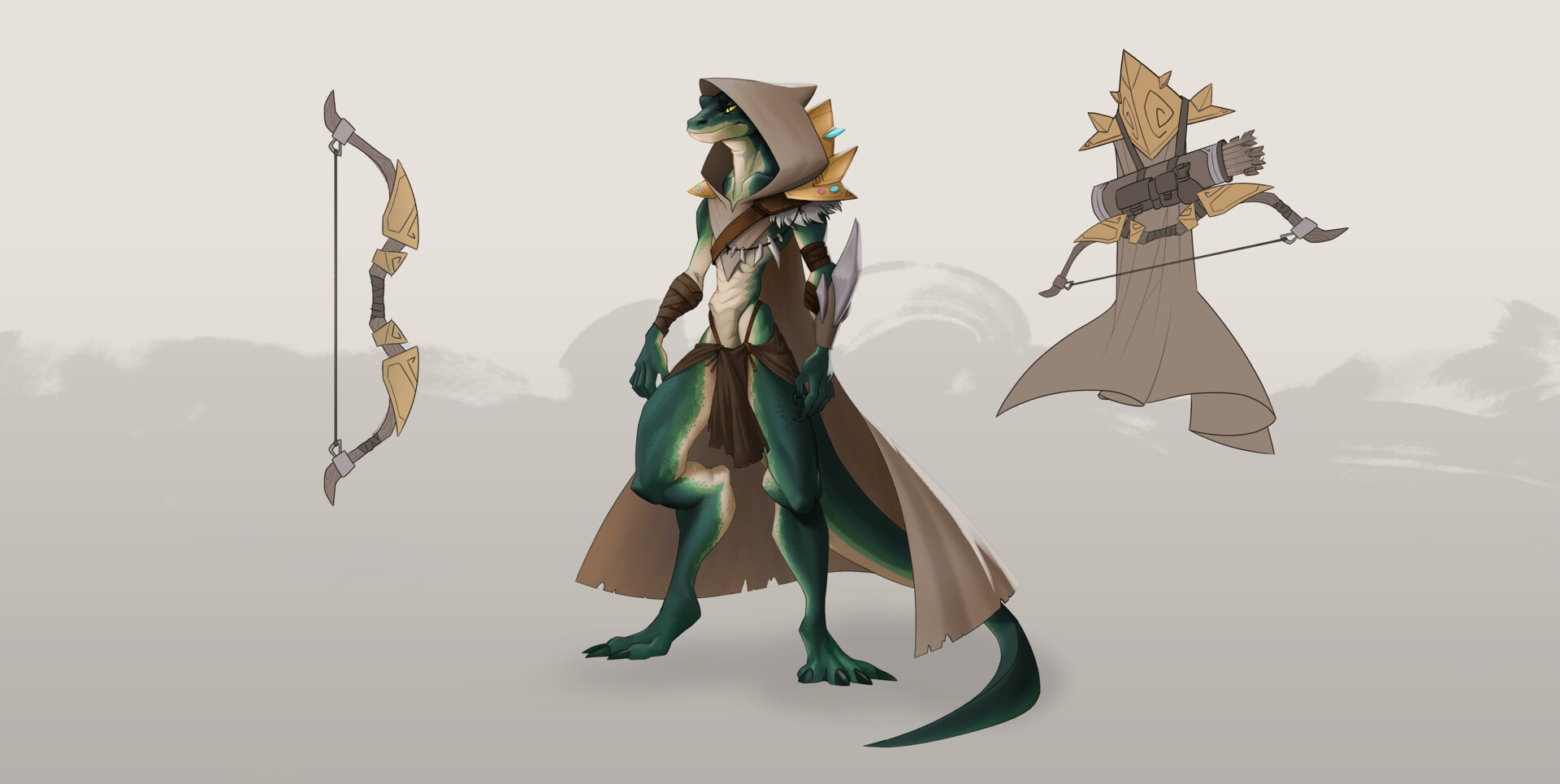 ArtStation - Lizardfolk Character Design
