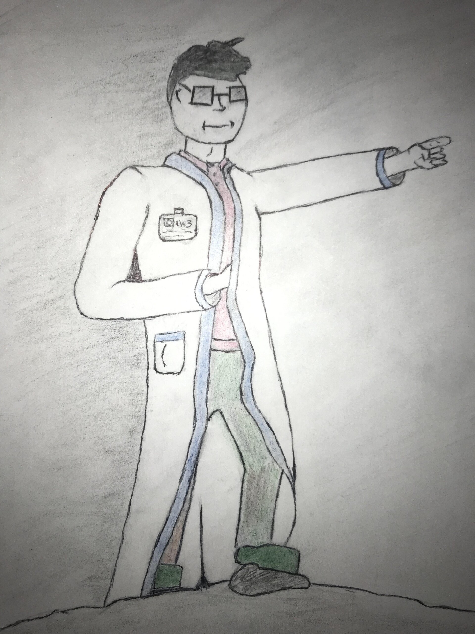 ArtStation - Drawing of protagonist in my sci-fi game