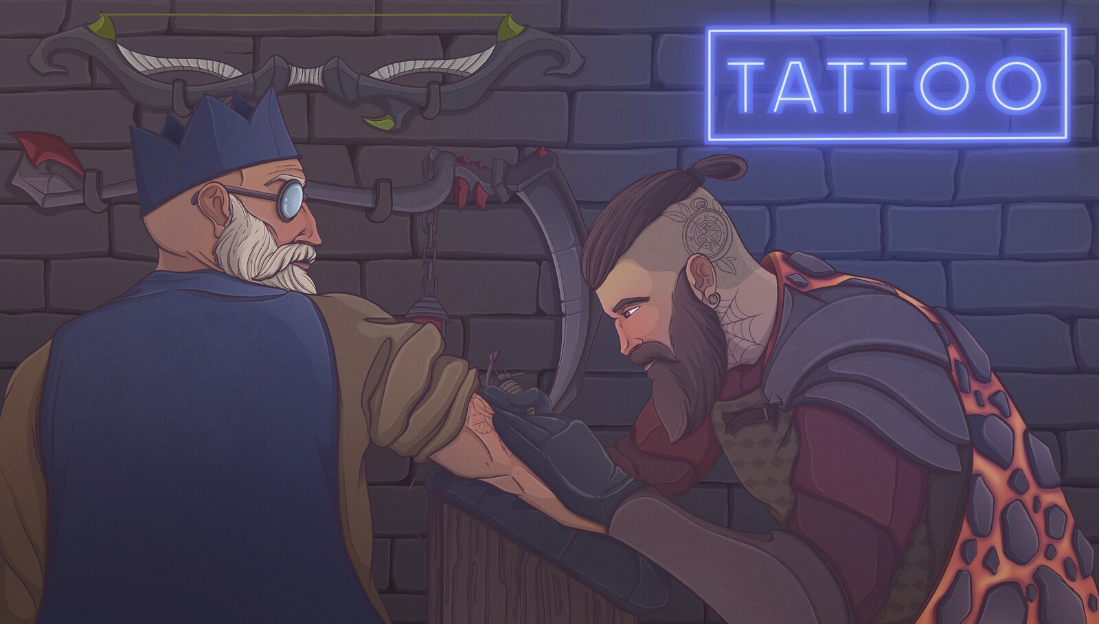 Artistic Imp - RuneScape Tattoo Commission