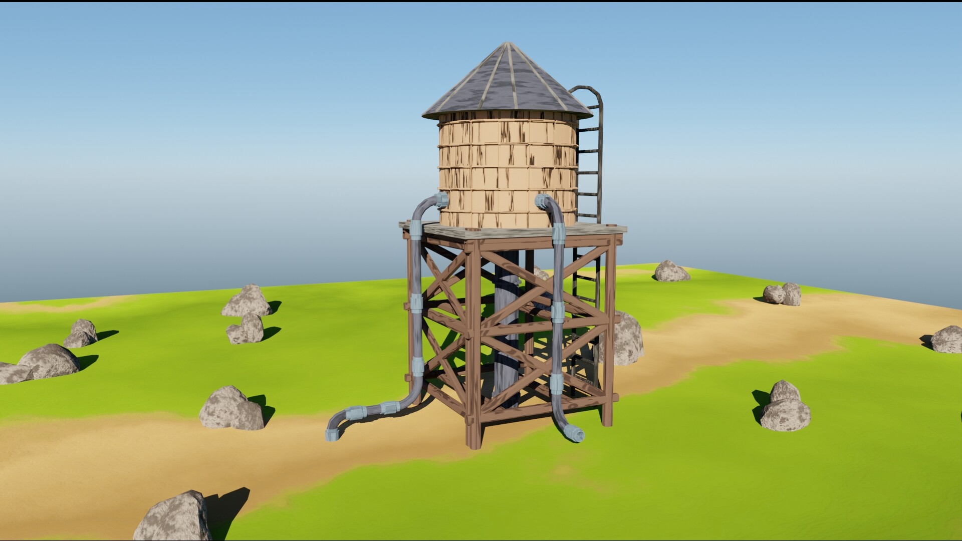 ArtStation - Water tank Free 3D model