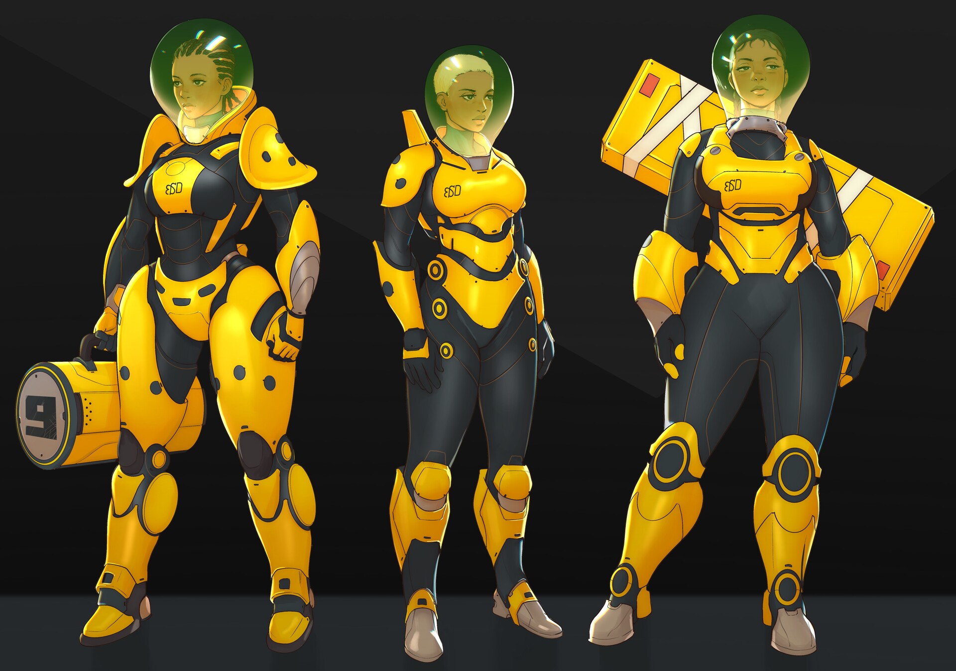 ArtStation - sci fi armor exploration