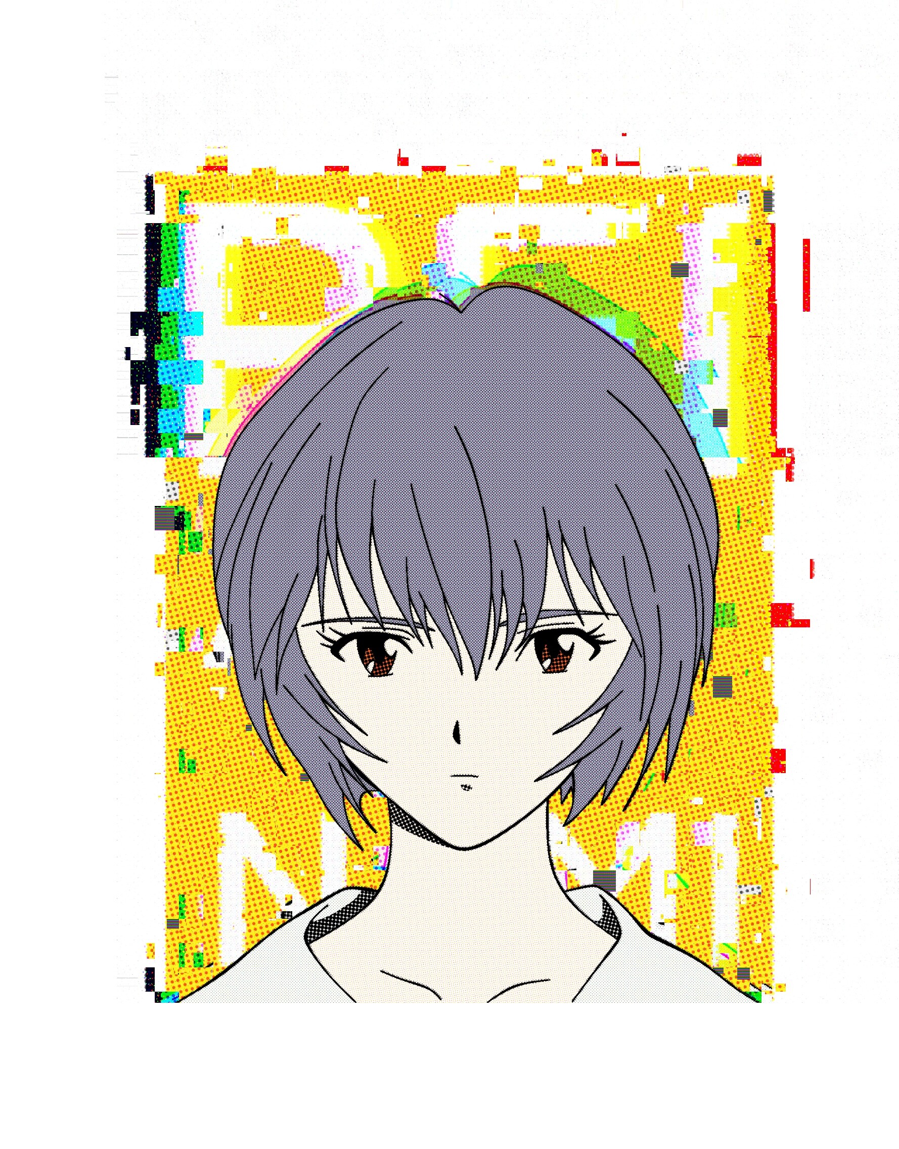 ArtStation - Ayanami in Yellow - Evangelion