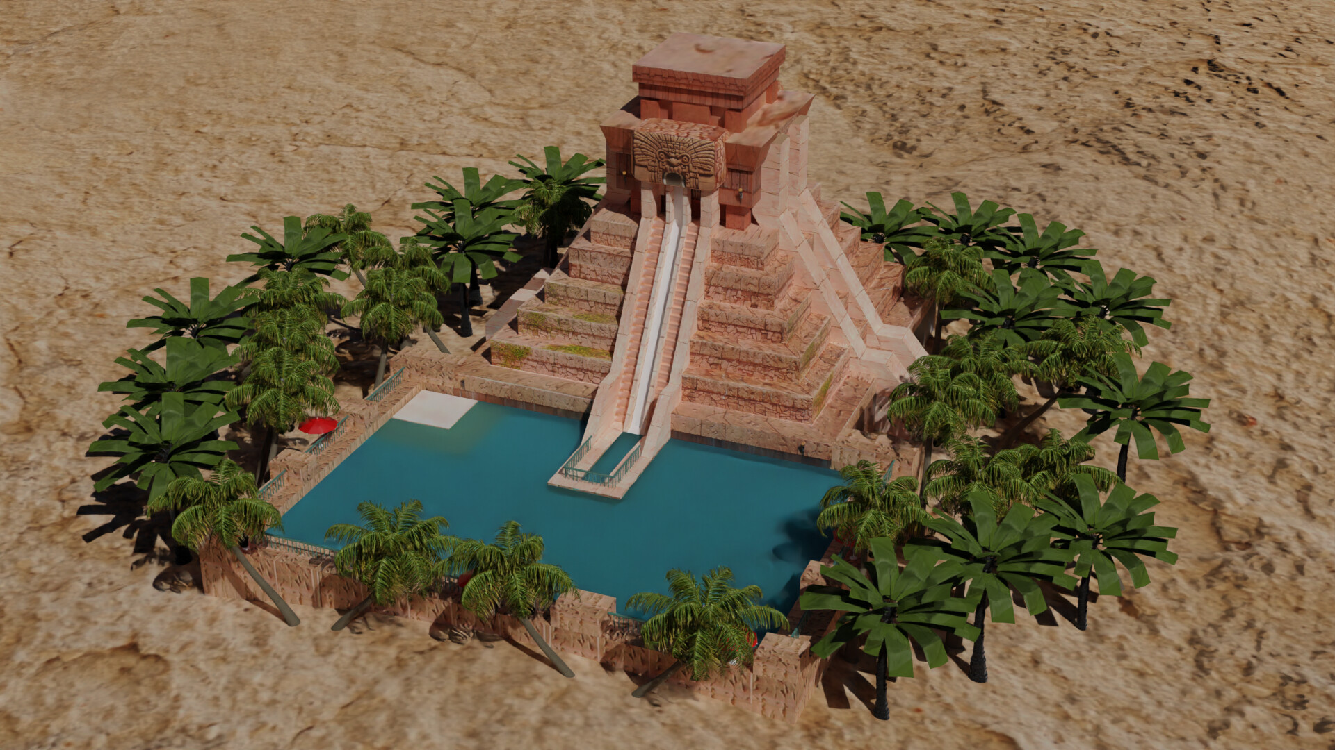 ArtStation - The Mayan Temple - Bahamas