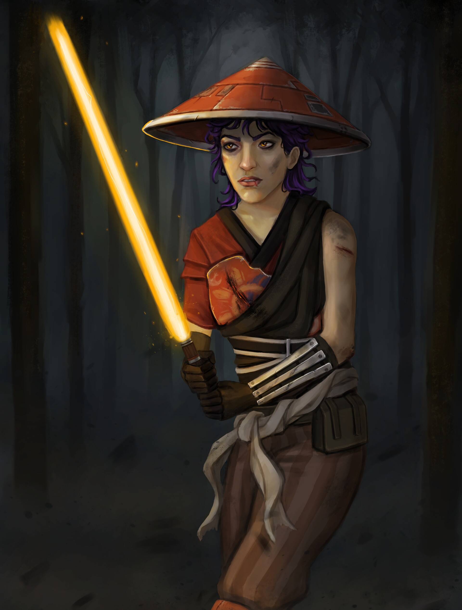 ArtStation - The Jedi in Red