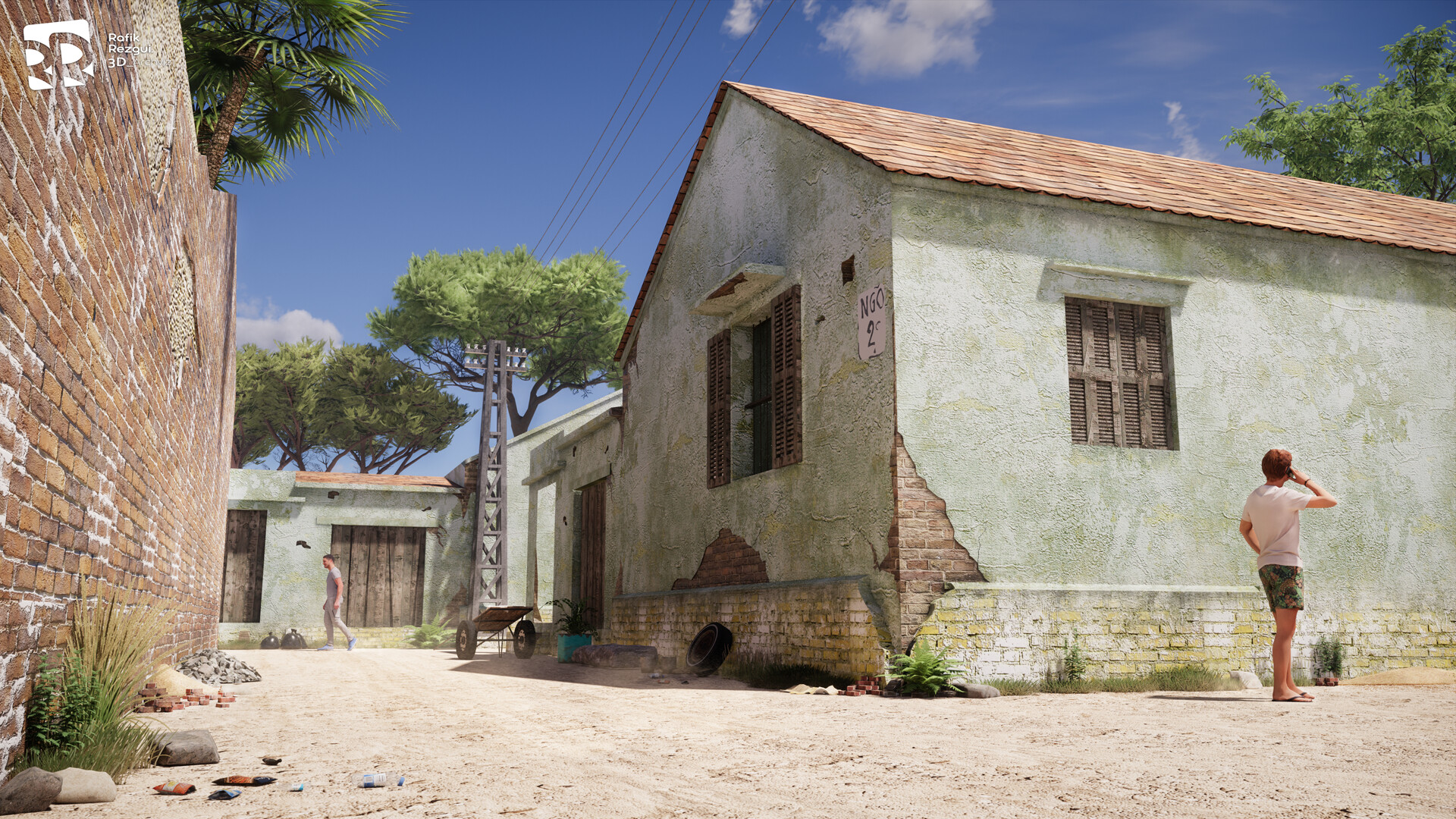 ArtStation - Exterior Scene Lighting Practice 08