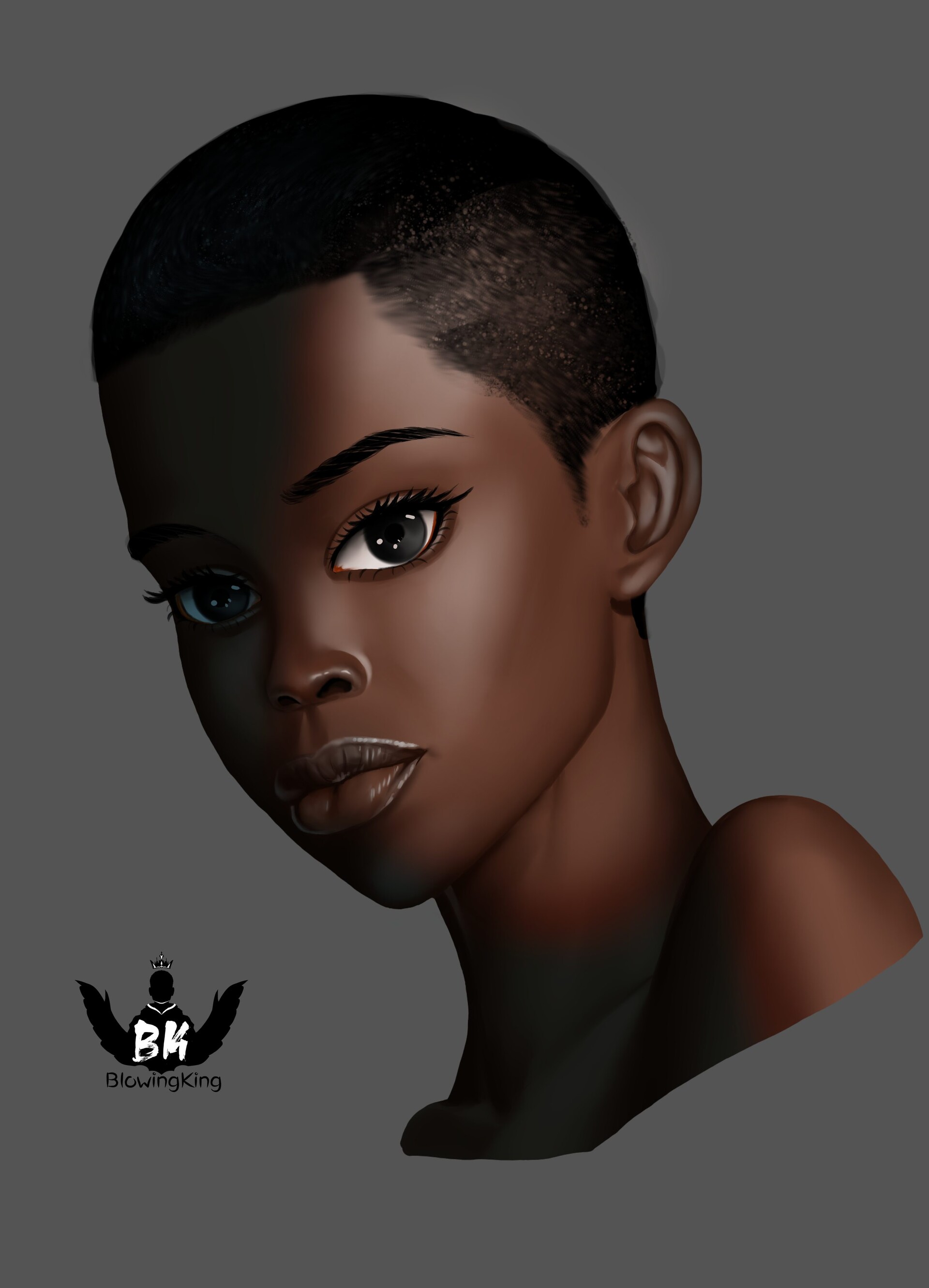 ArtStation - dark skin practice