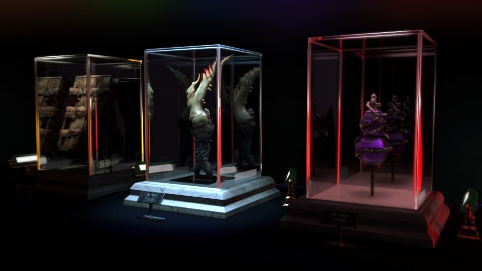 ArtStation - “DISPLAY” - First attempt at 3D modeling and Texturing