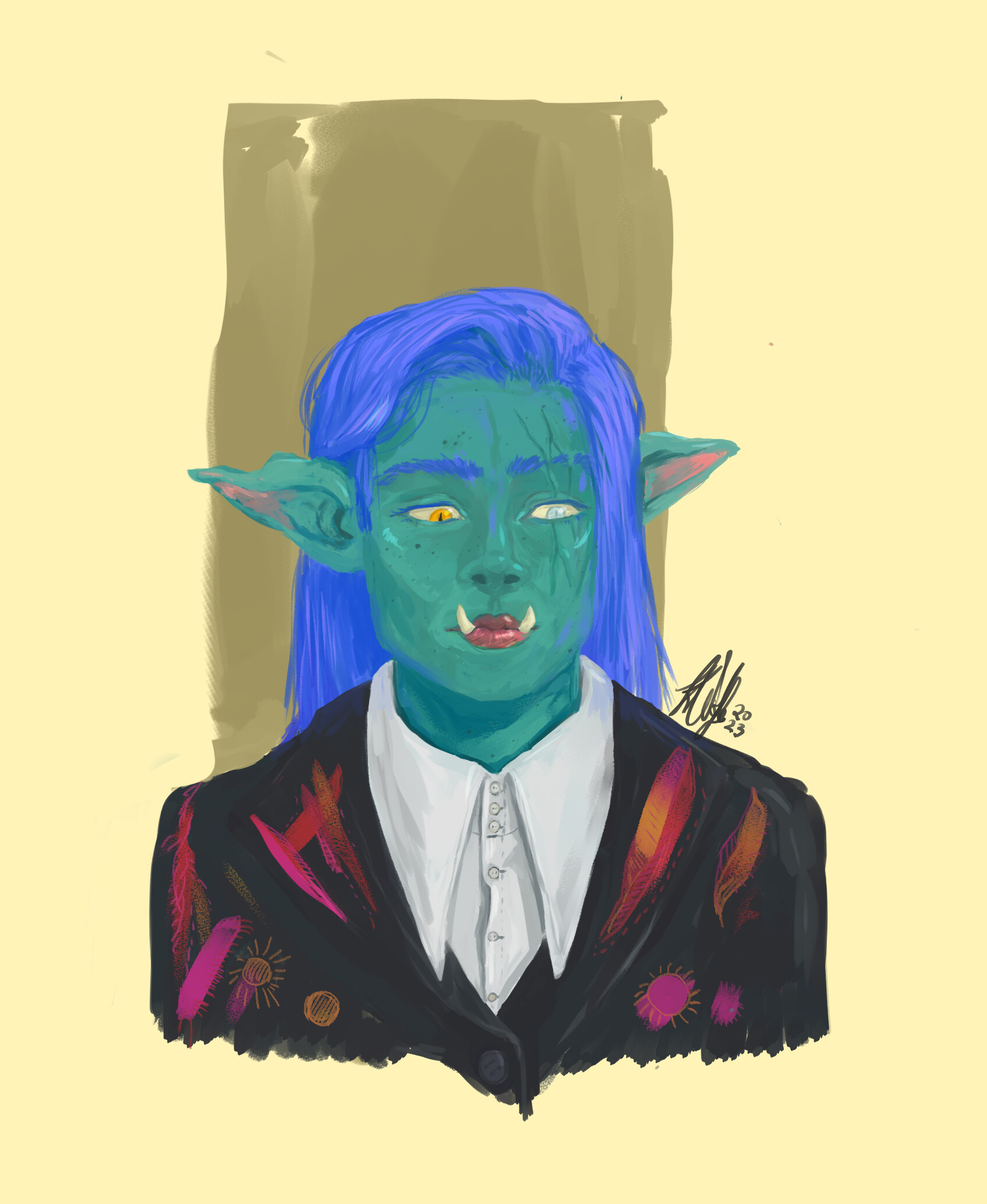 ArtStation - Zenesha the half-orc Lawyer