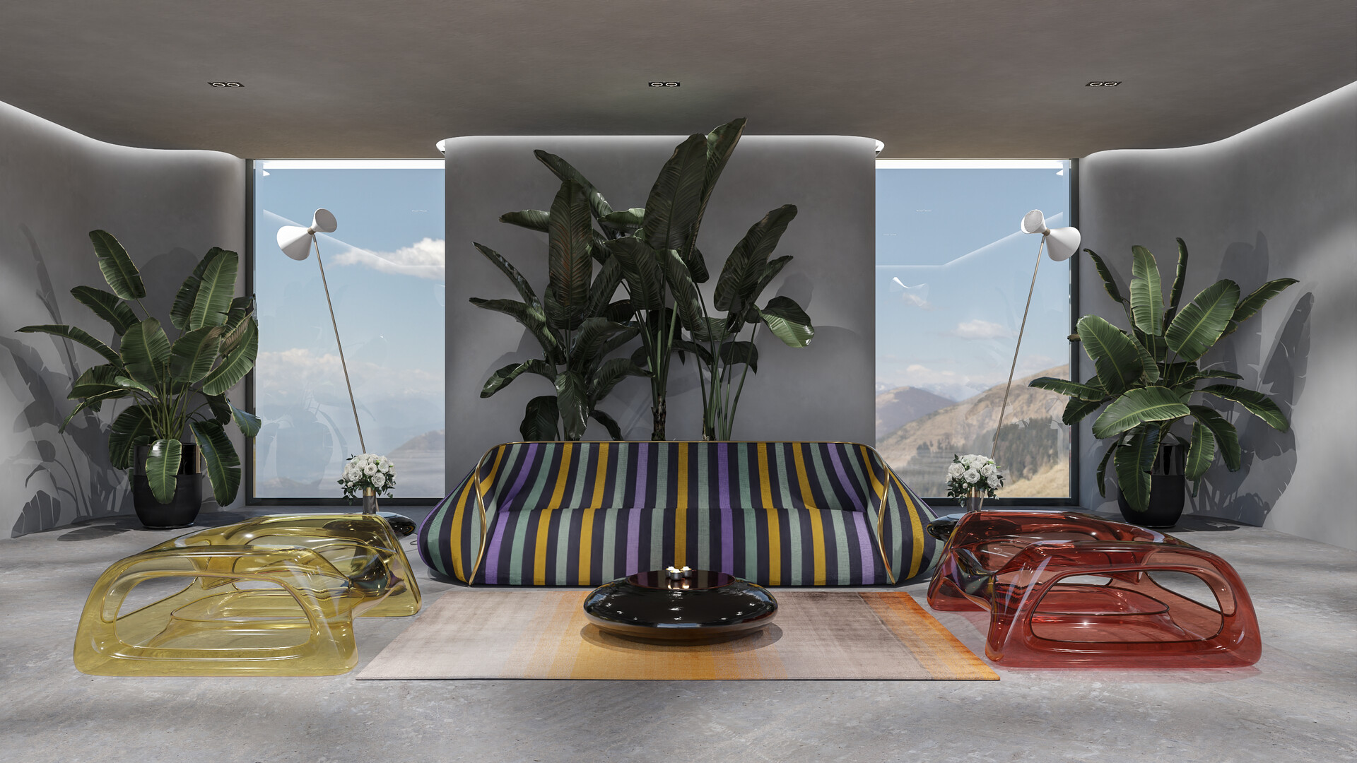 ArtStation - sofa /chair/table and side table designer by saif mlayeh