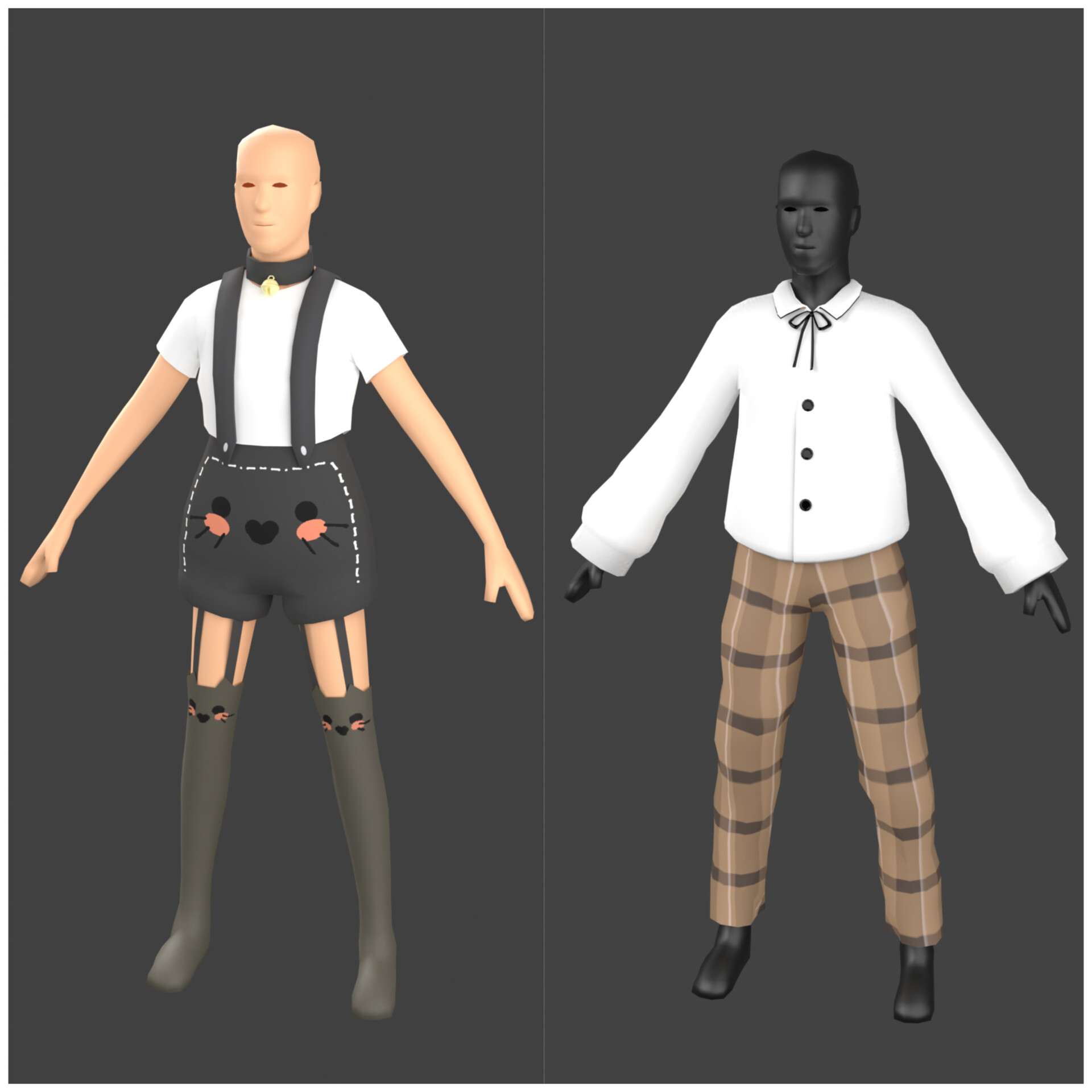 ArtStation - Low poly Clothes