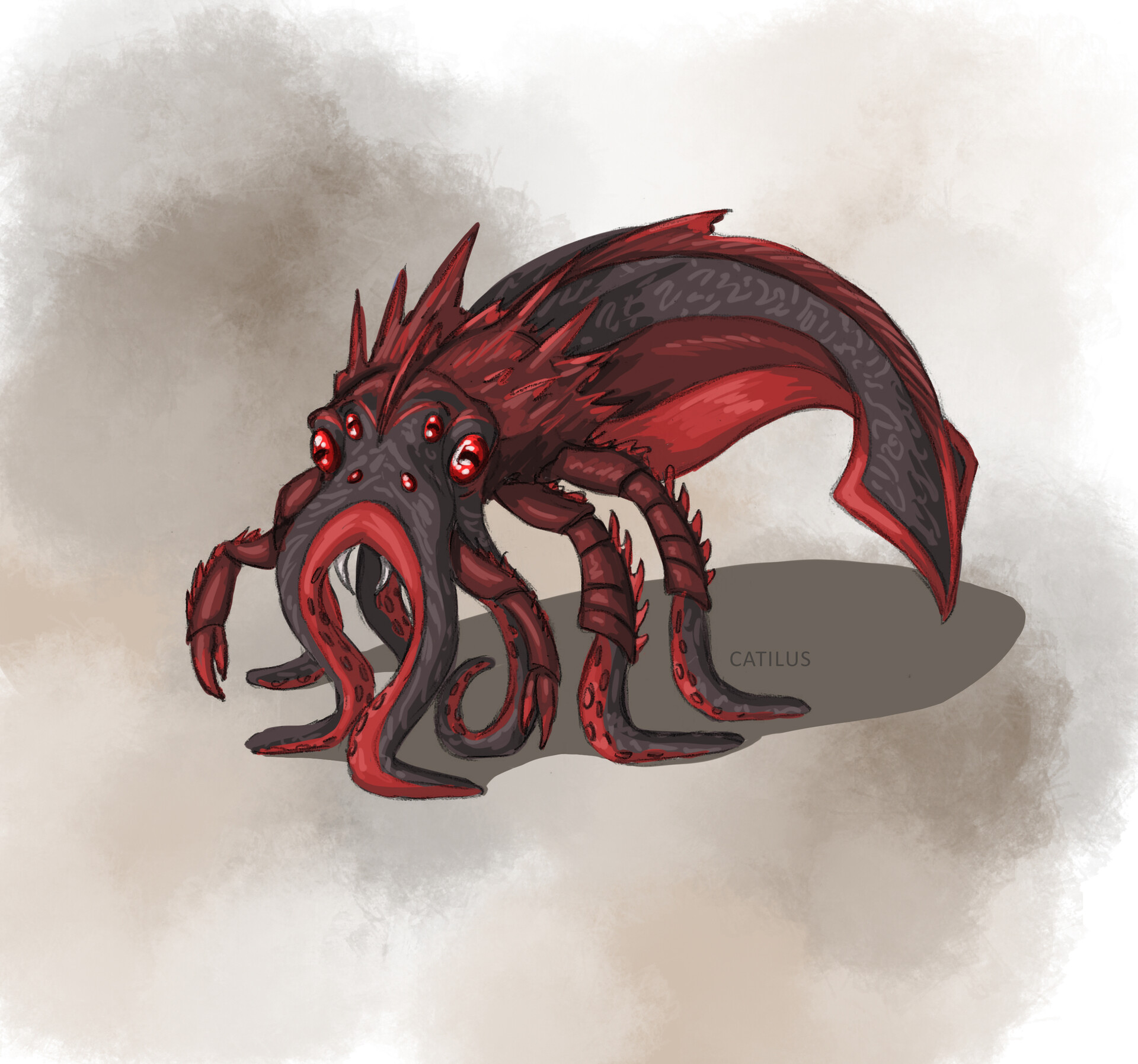 ArtStation - Morblub, Sentient Octo-Spider-Squid – DnD Character