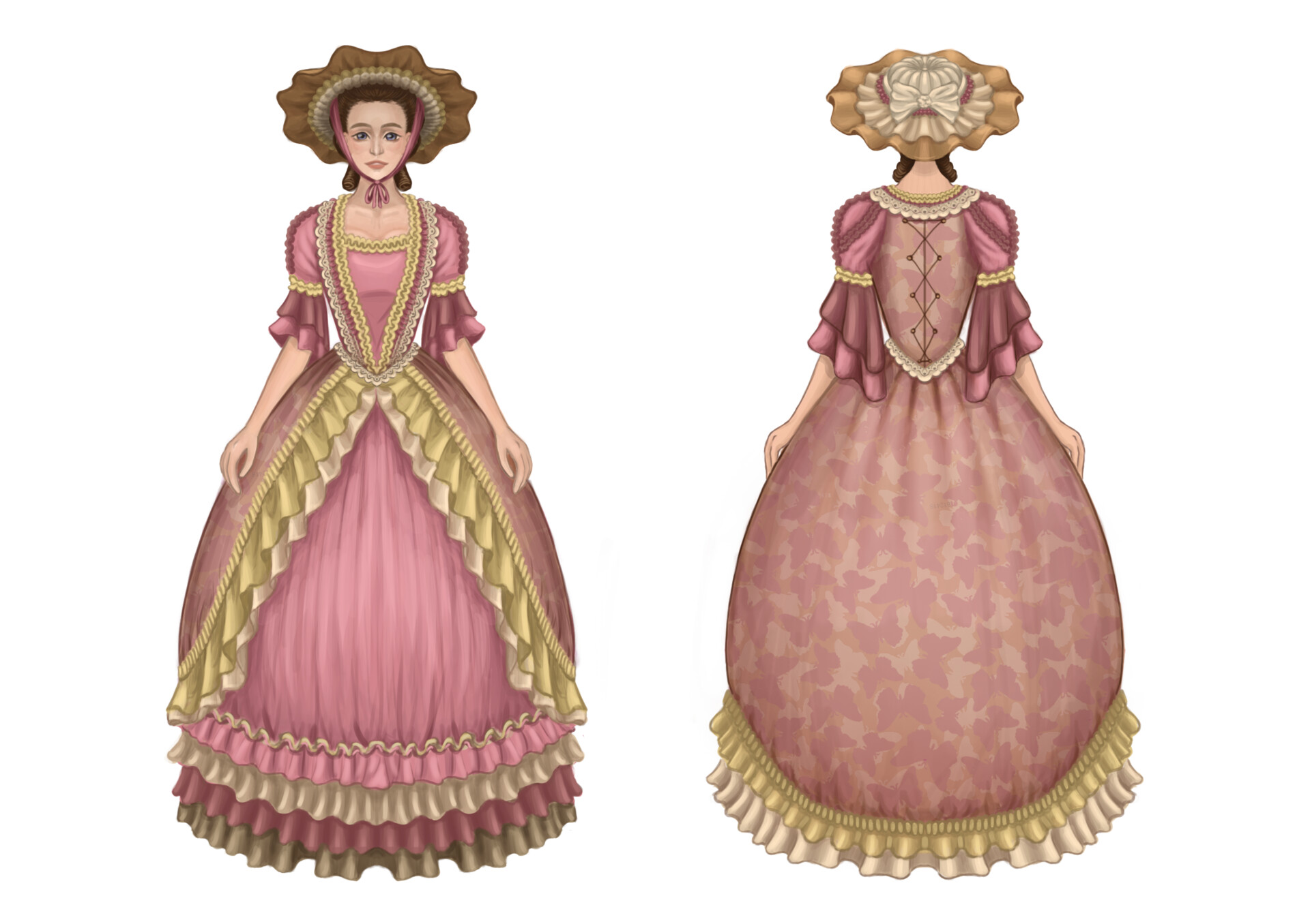 ArtStation - 18th century costume design