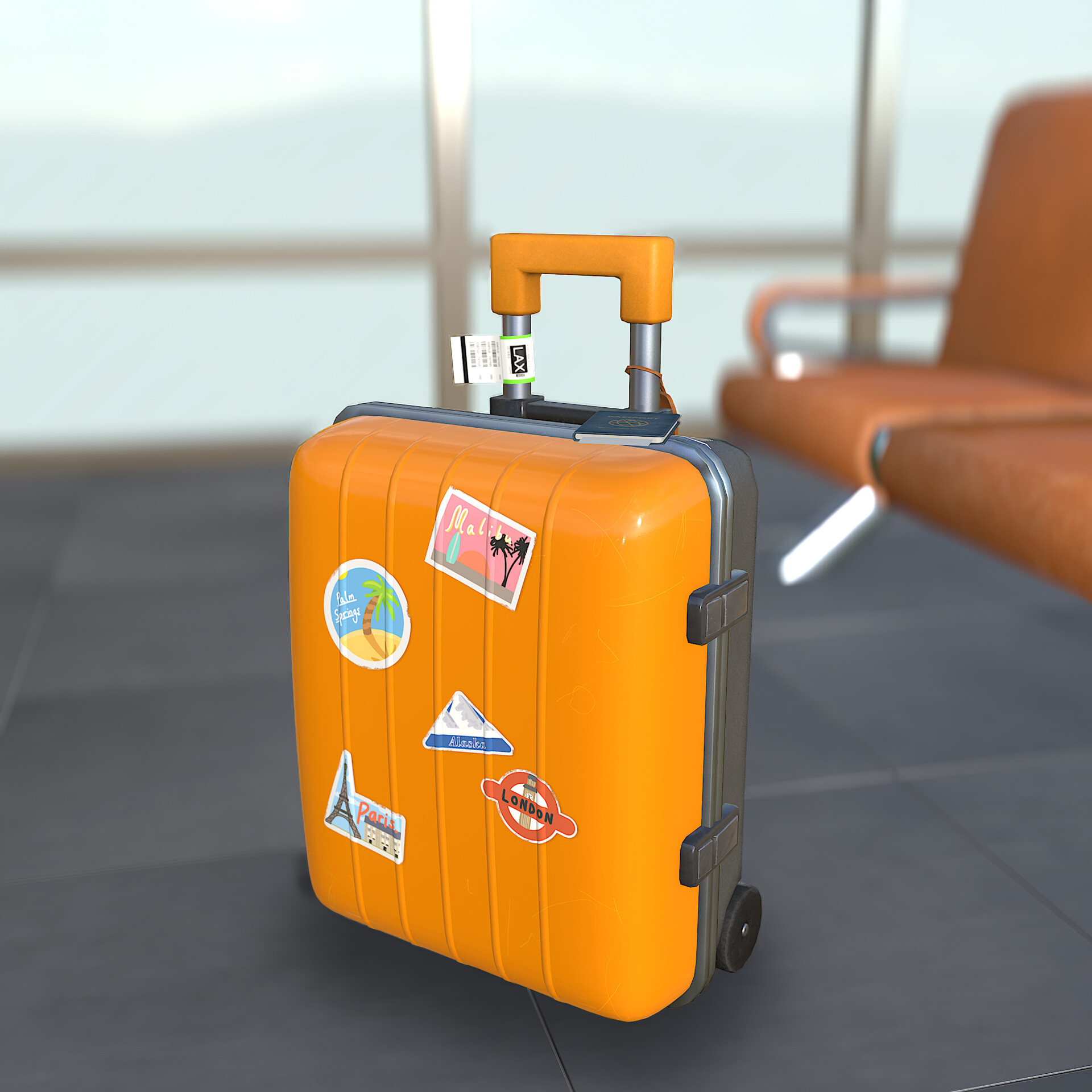 ArtStation - Stylized Suitcase Prop - Overwatch Inspired