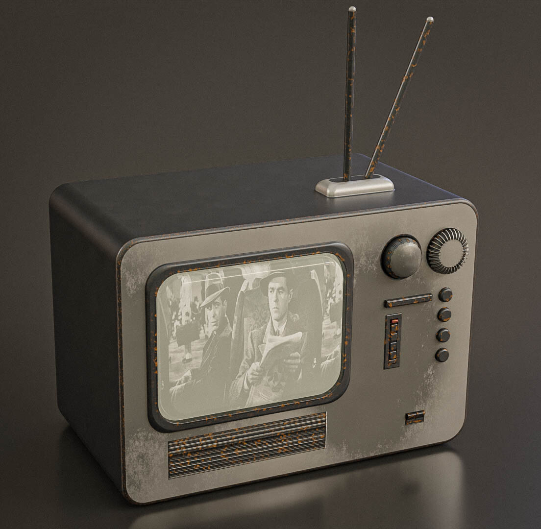 ArtStation - retro style TV