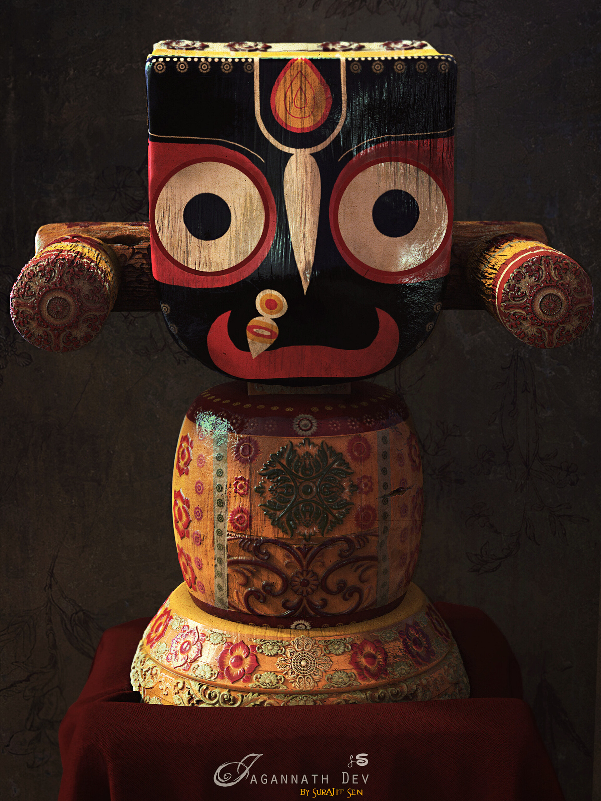 ArtStation - Jagganath Dev – Digital Sculpture by Surajit Sen