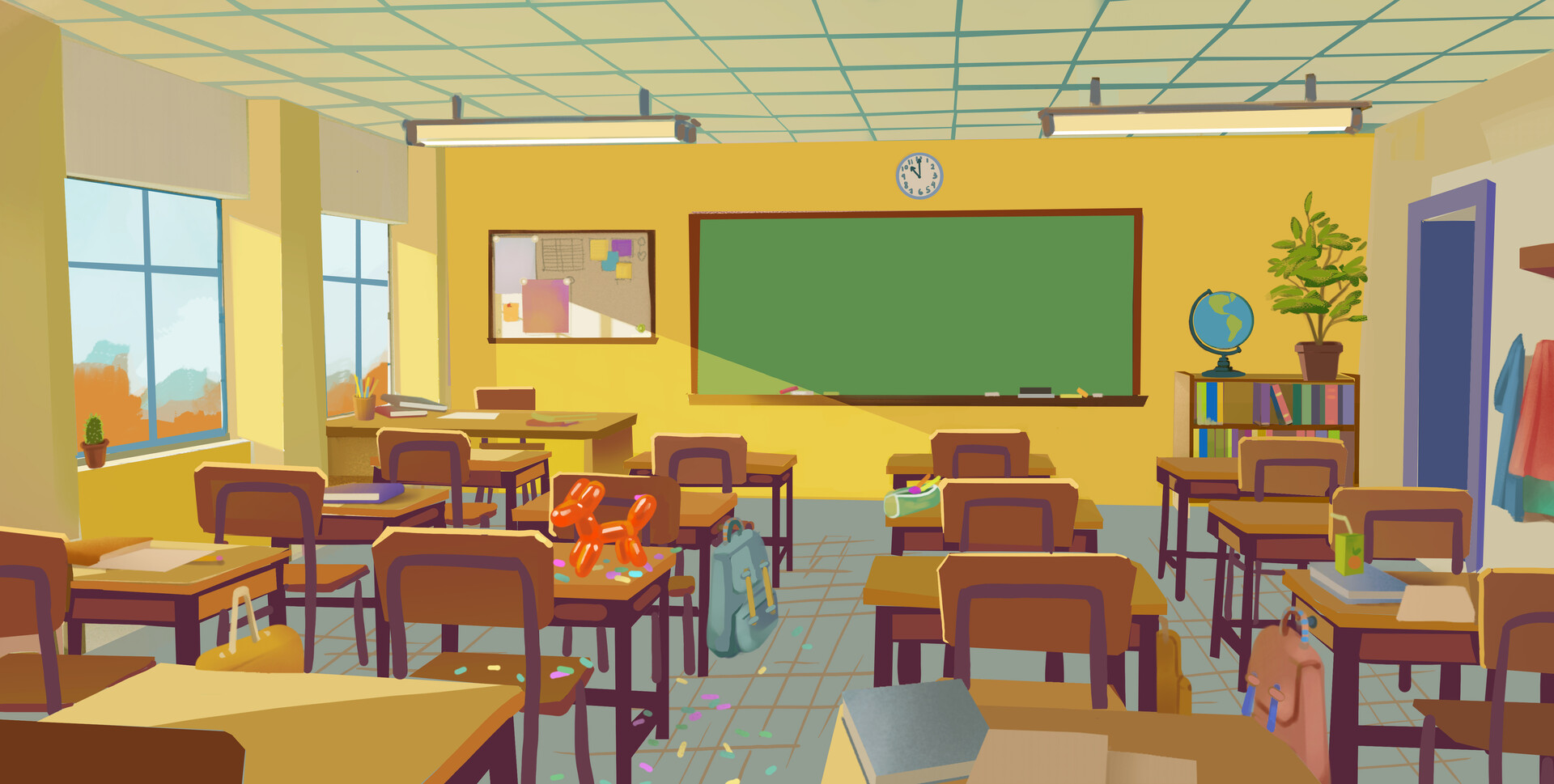 ArtStation - Class Clown Classroom