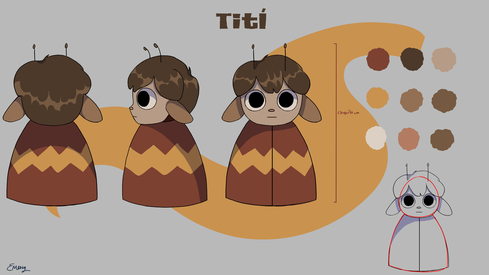 ArtStation - Tití reference sheet