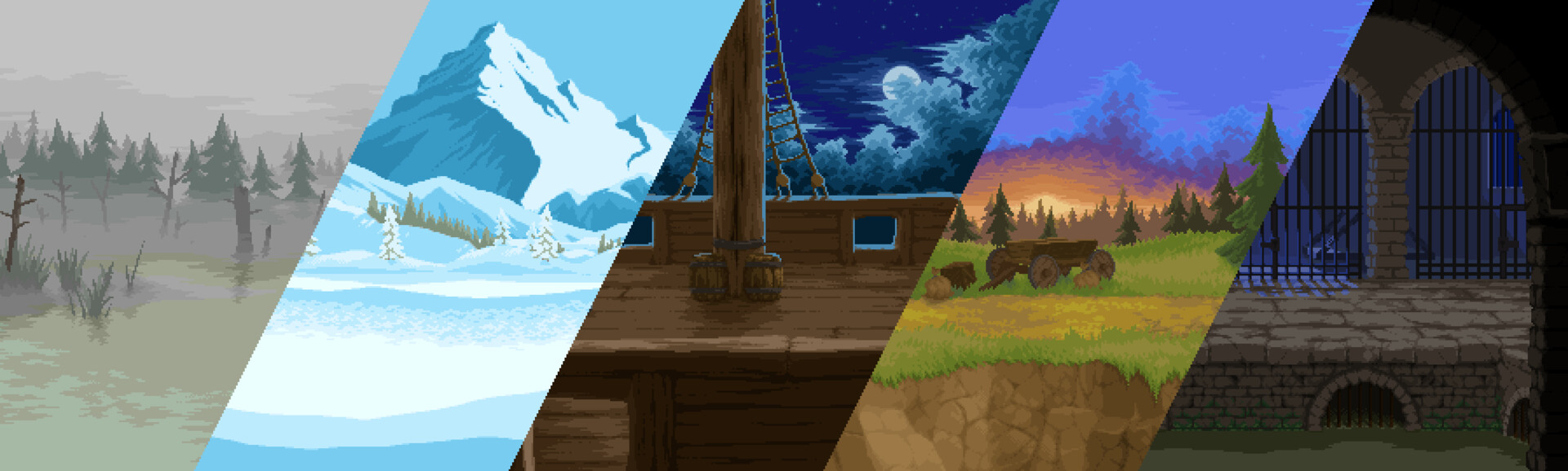 ArtStation - Backgrounds for Tiny Fight