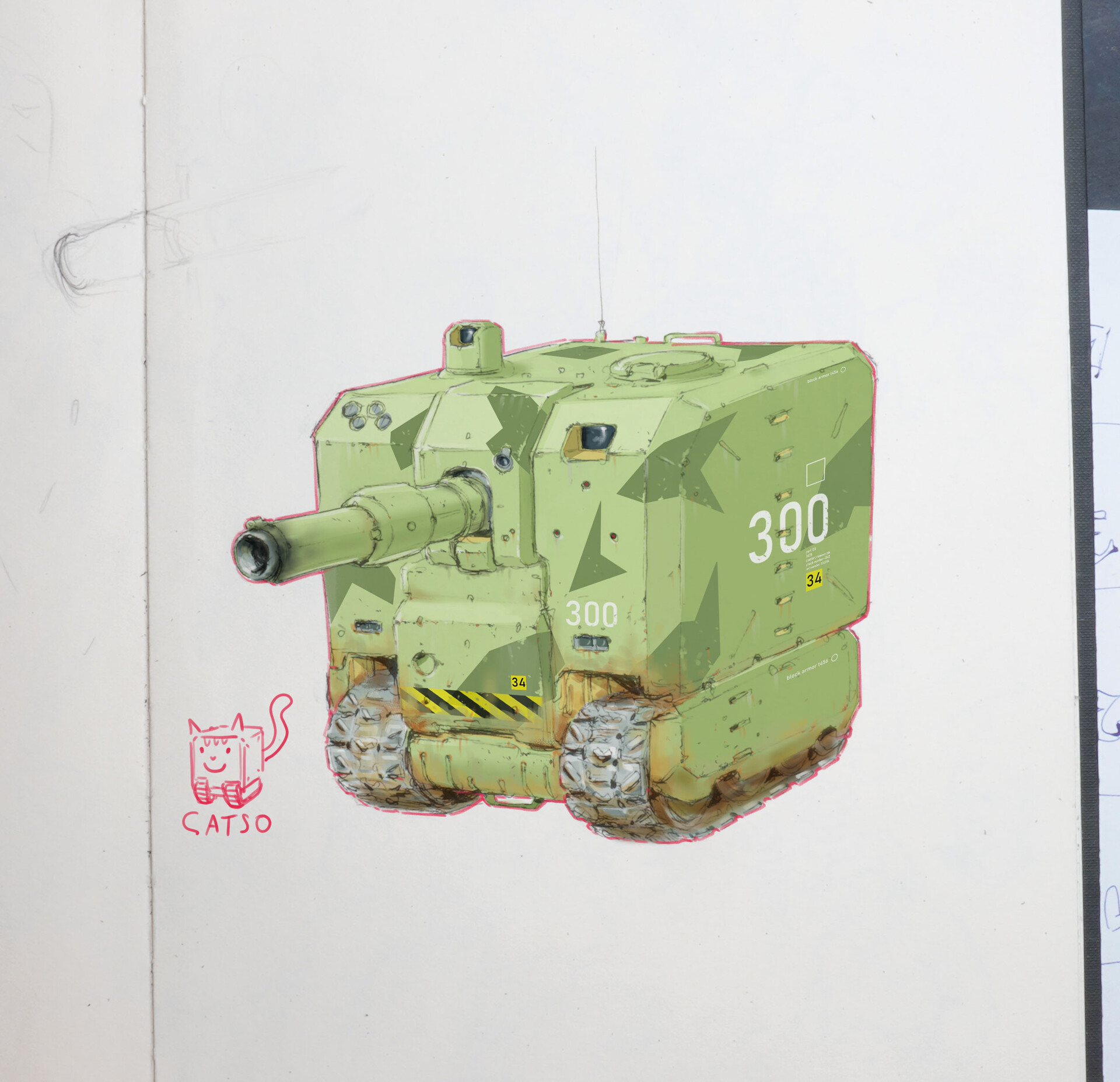 ArtStation - block shaped tanks